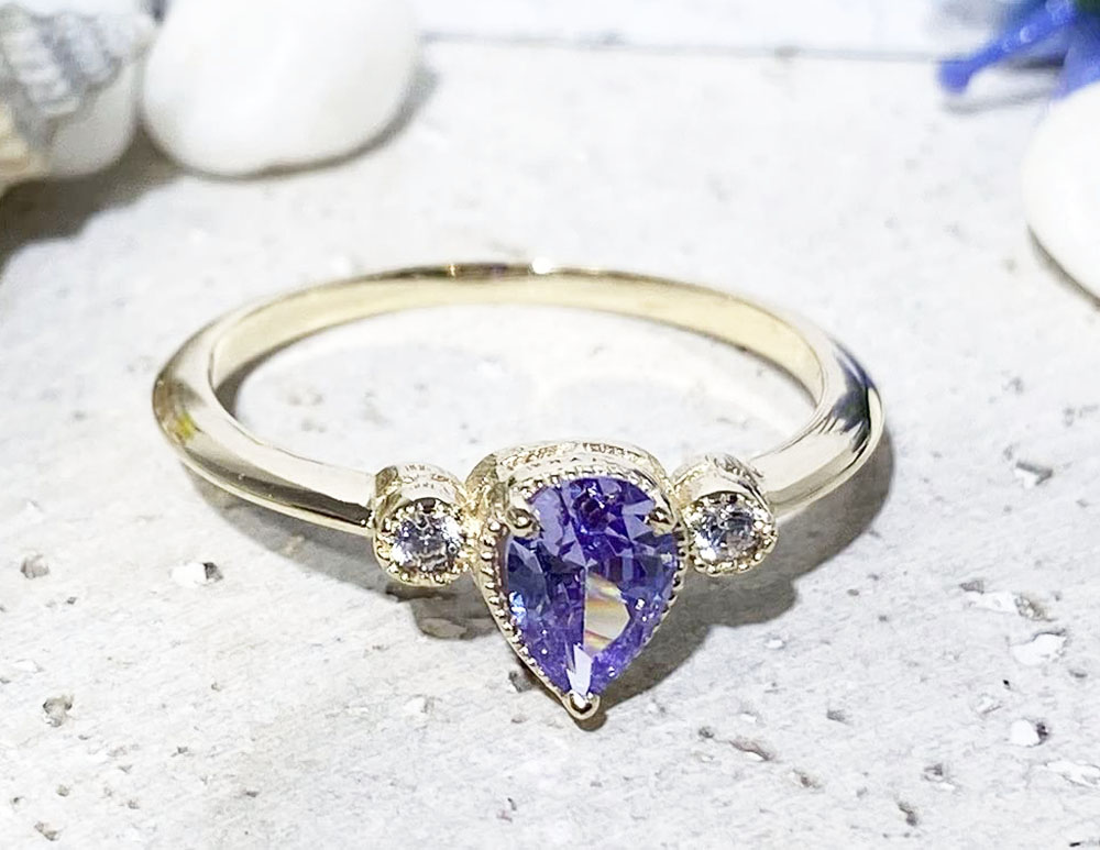 Lavender Amethyst Ring - Delicate Ring - Stacking Ring | Inspire Uplift