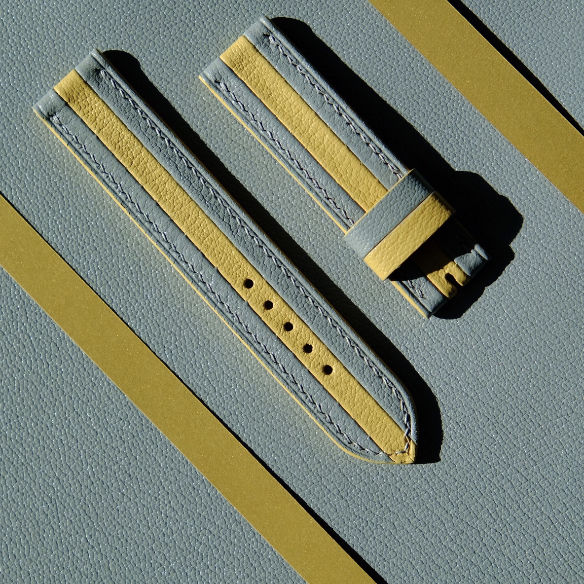 Two color watch band. Handmade luxury watch accessory. Gift | Inspire ...