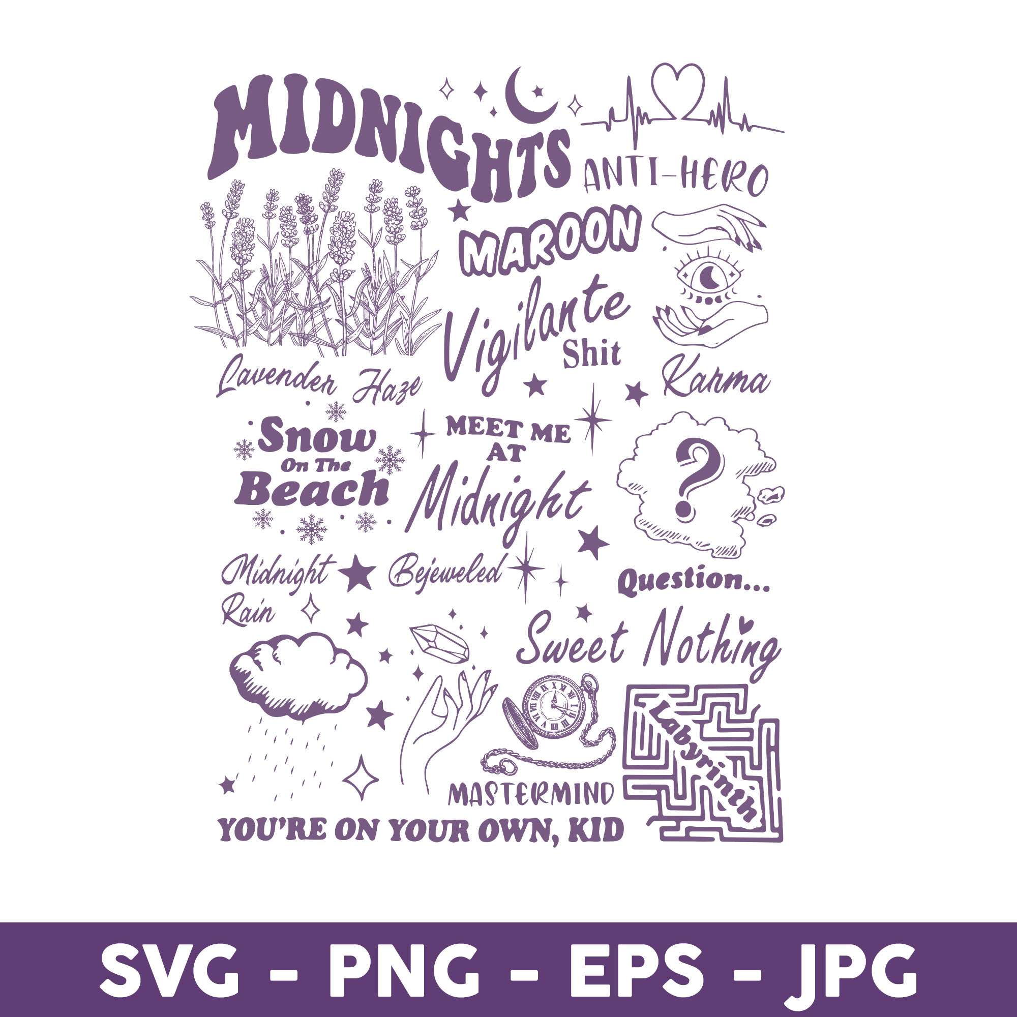 Midnights Swift SVG, Taylor's Midnights SVG, Midnights SVG, - Inspire ...