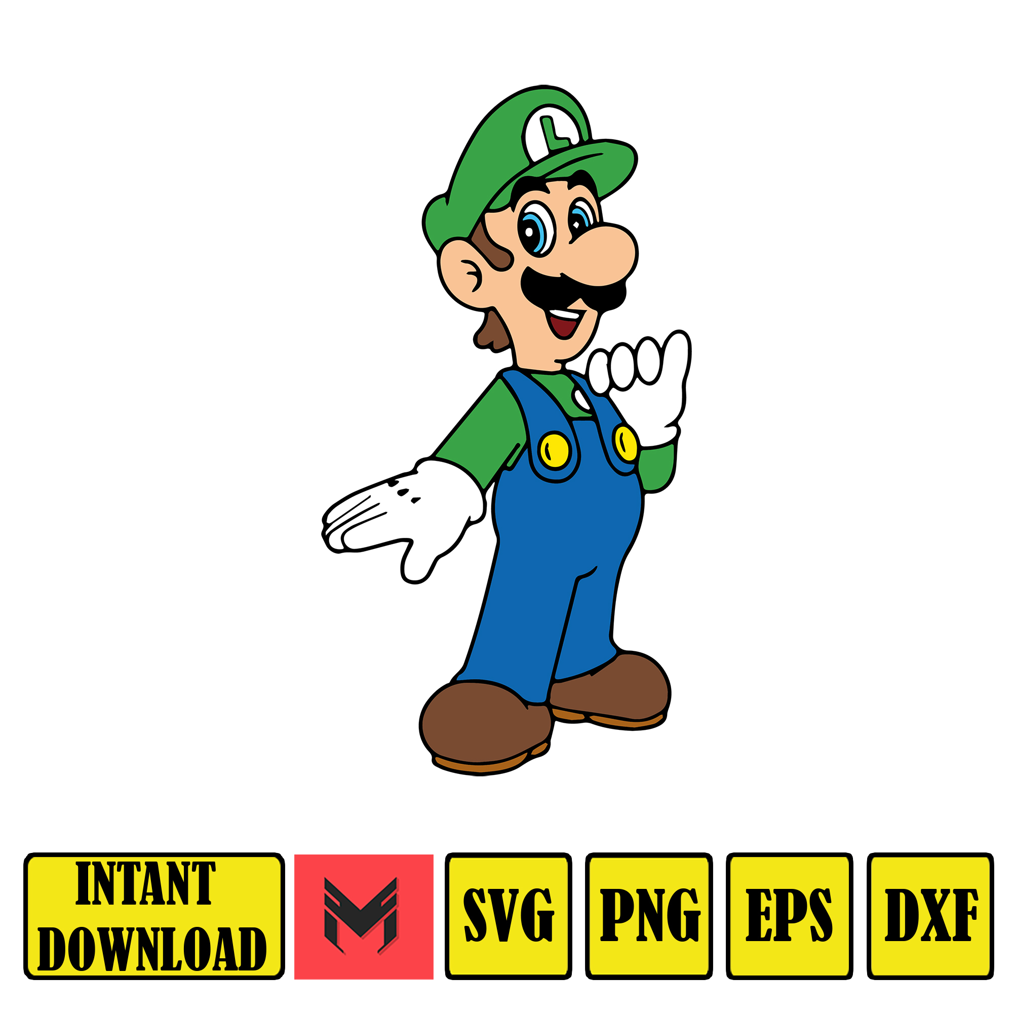 Super Mario Svg,mario svg files for cricut, mario family svg | Inspire ...