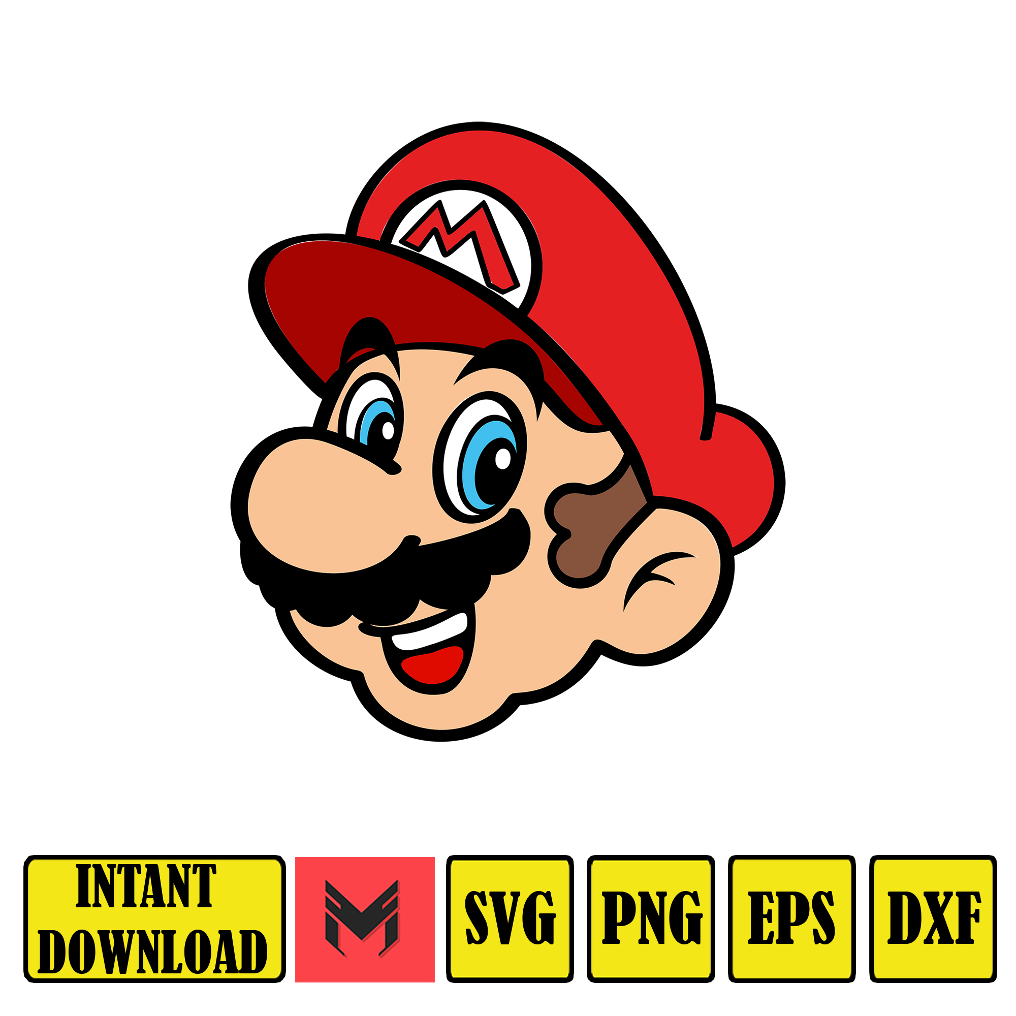 Super Mario Svg,mario svg files for cricut, mario family svg | Inspire Uplift