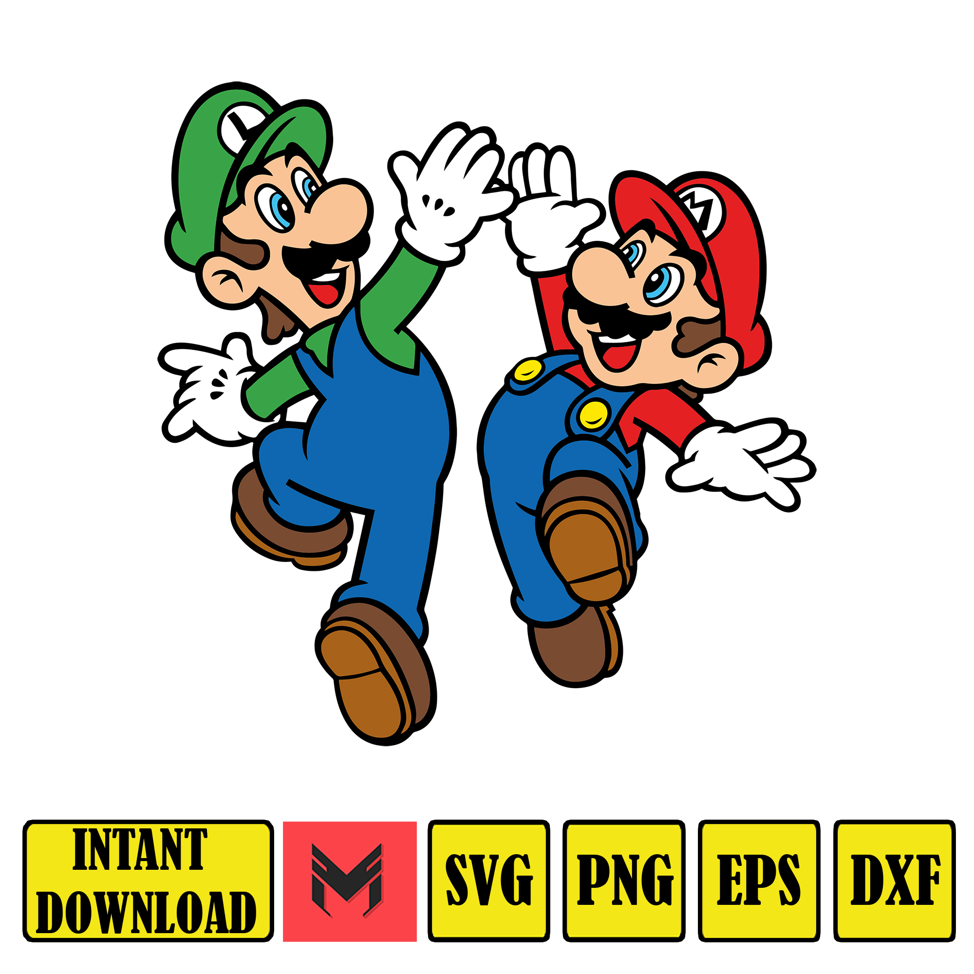 Super Mario Svg,mario svg files for cricut, mario family svg | Inspire ...