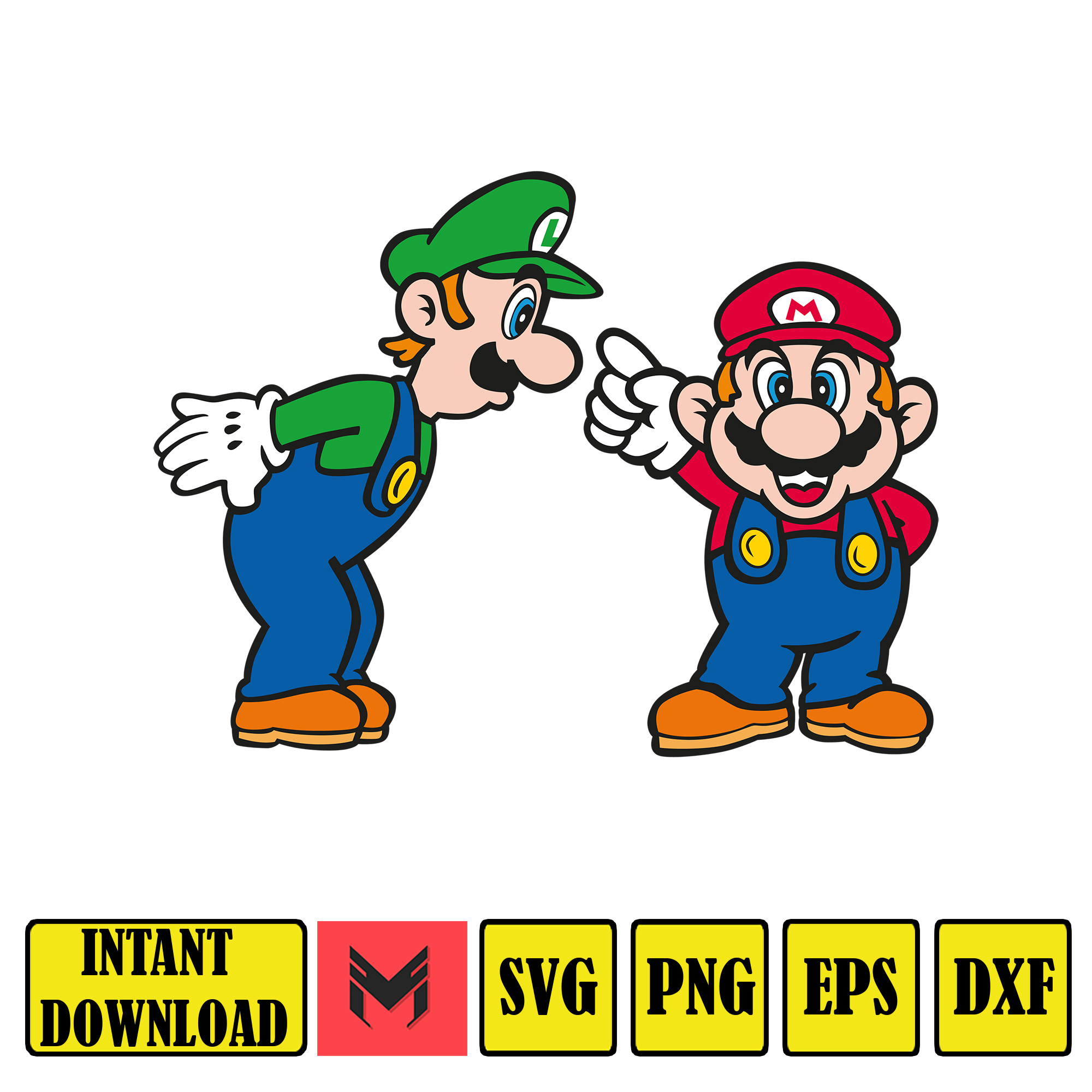 Super Mario Svg,mario svg files for cricut, mario family svg | Inspire ...