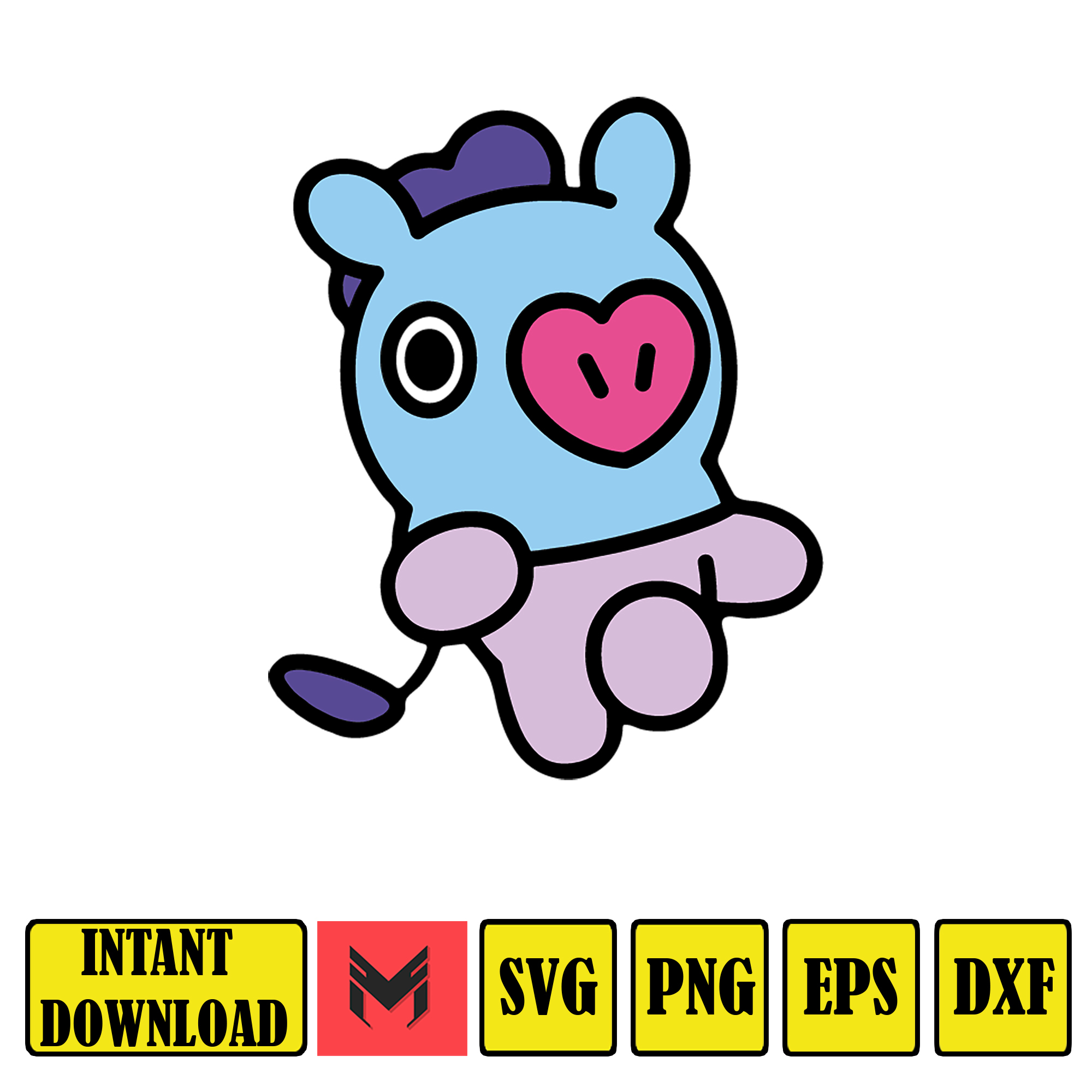 Bt21 Files, bt21 Characters, bt21 svg, bt21, Clipart, Silhou | Inspire ...