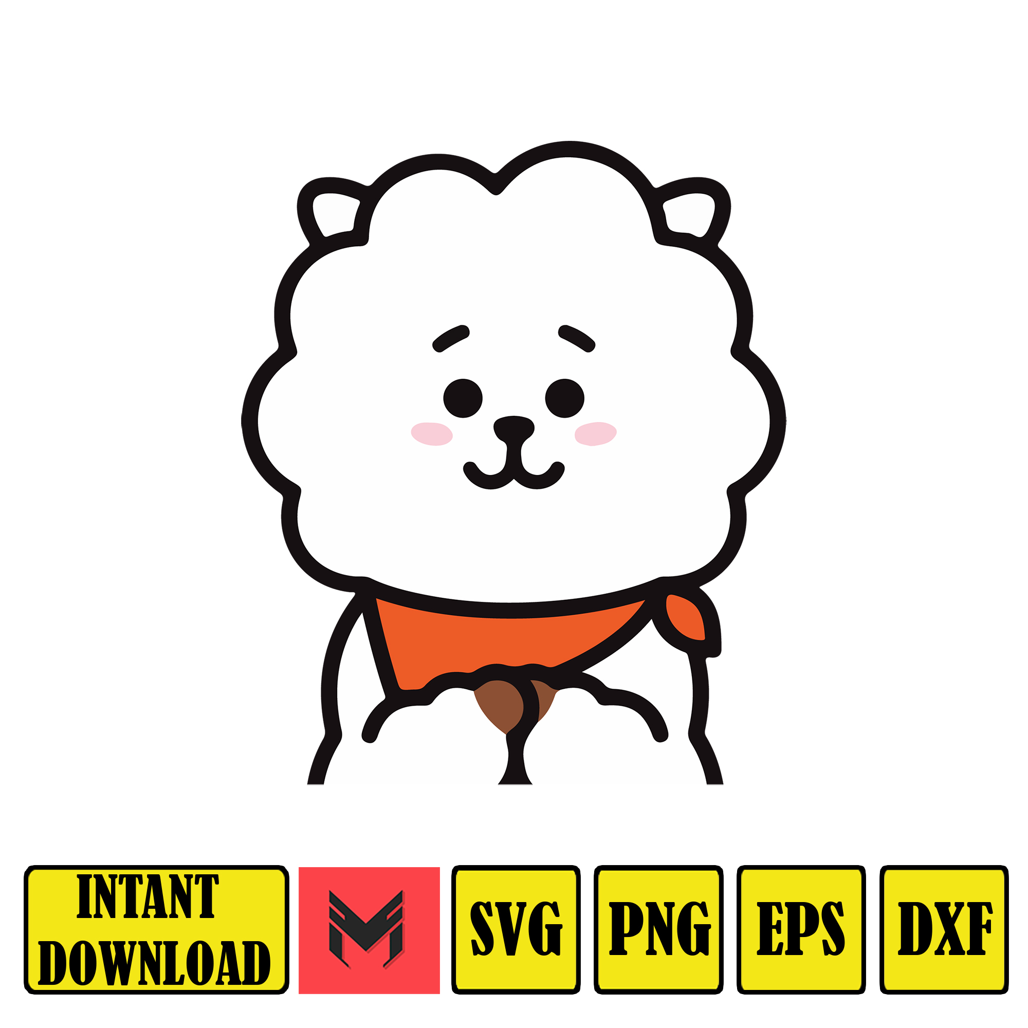 Bt21 Files, bt21 Characters, bt21 svg, bt21, Clipart, Silhou | Inspire ...