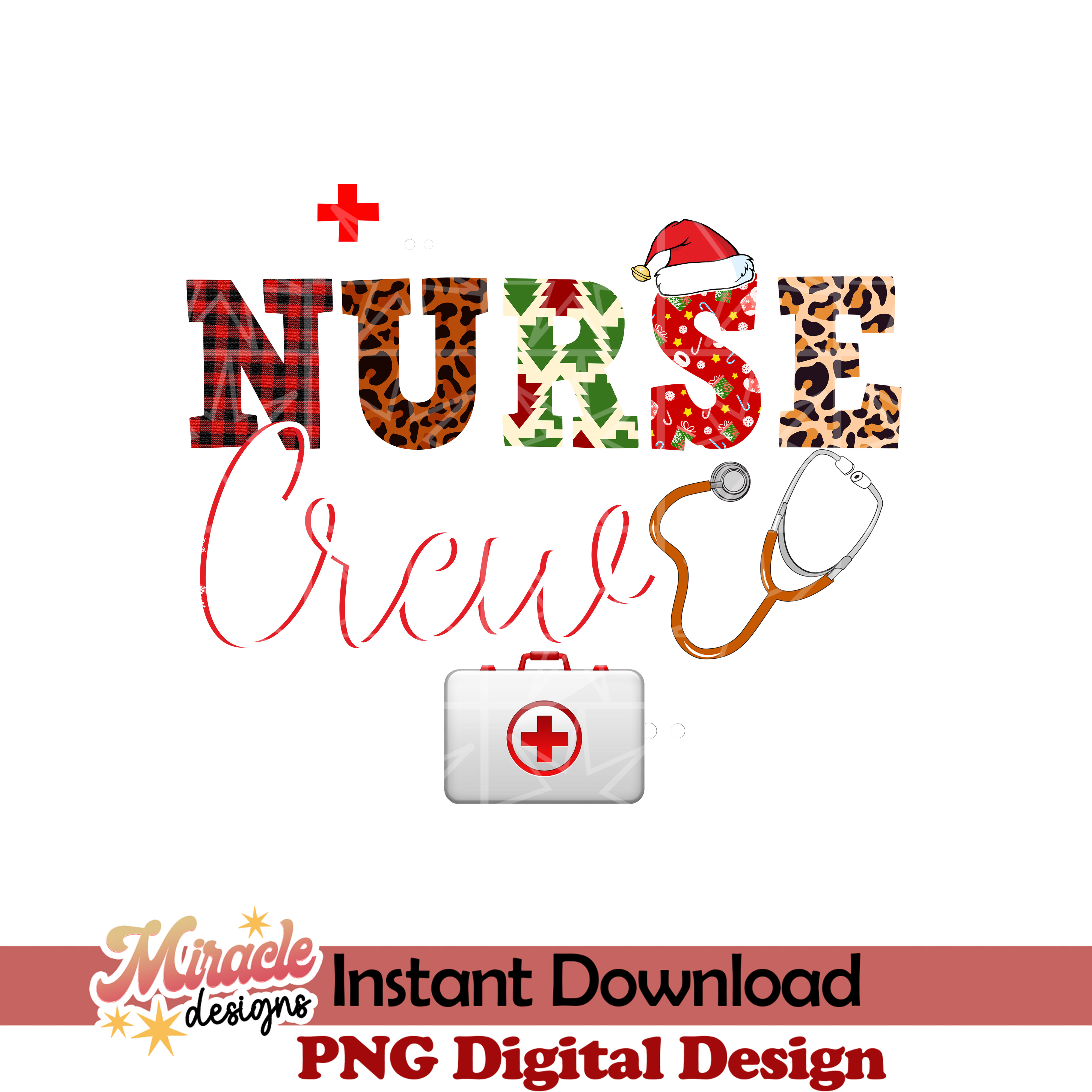 Christmas Boo Boo Crew Reindeer Nurse sublimation - Inspire Uplift