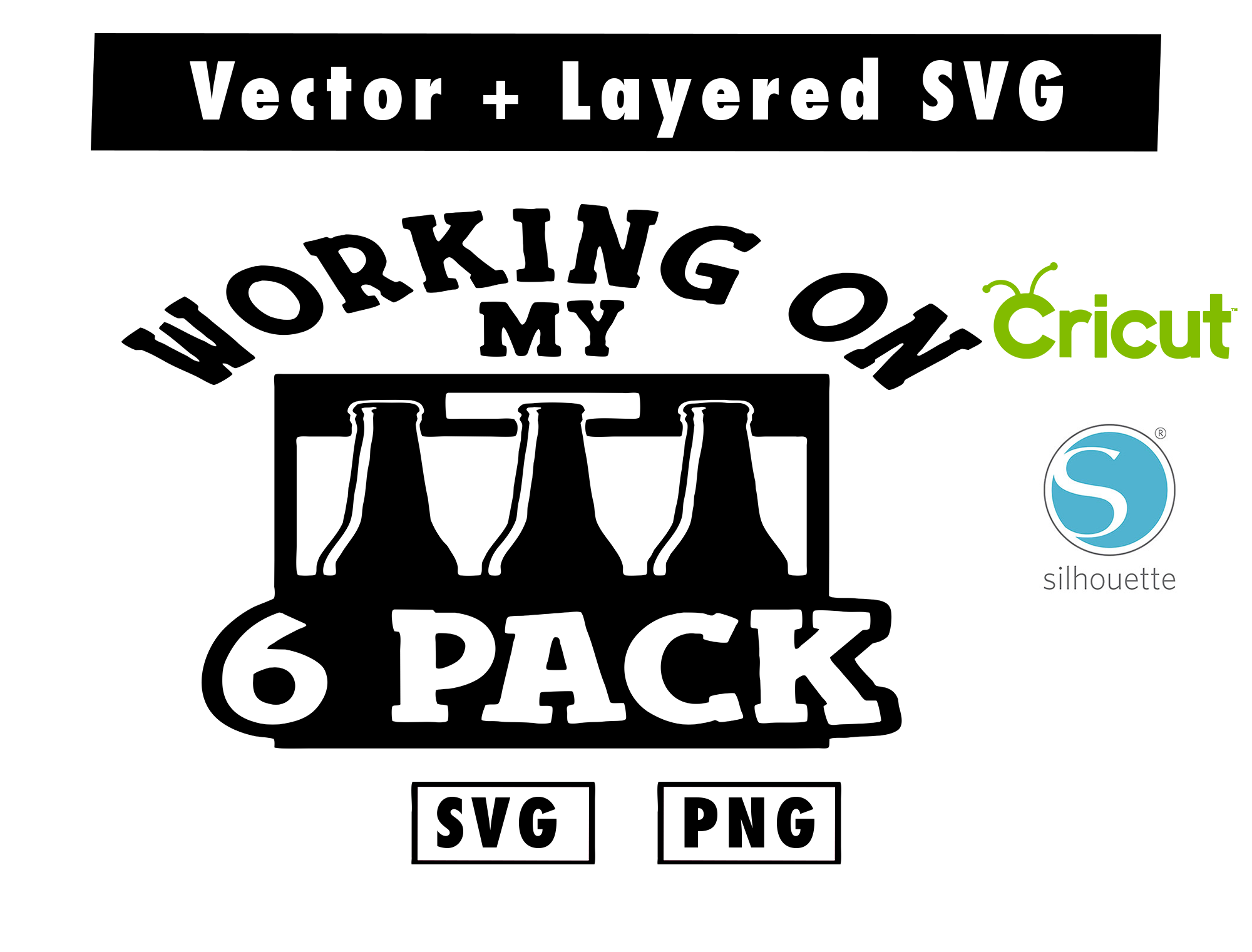 Working on my six pack svg & png files for cricut machine , | Inspire ...