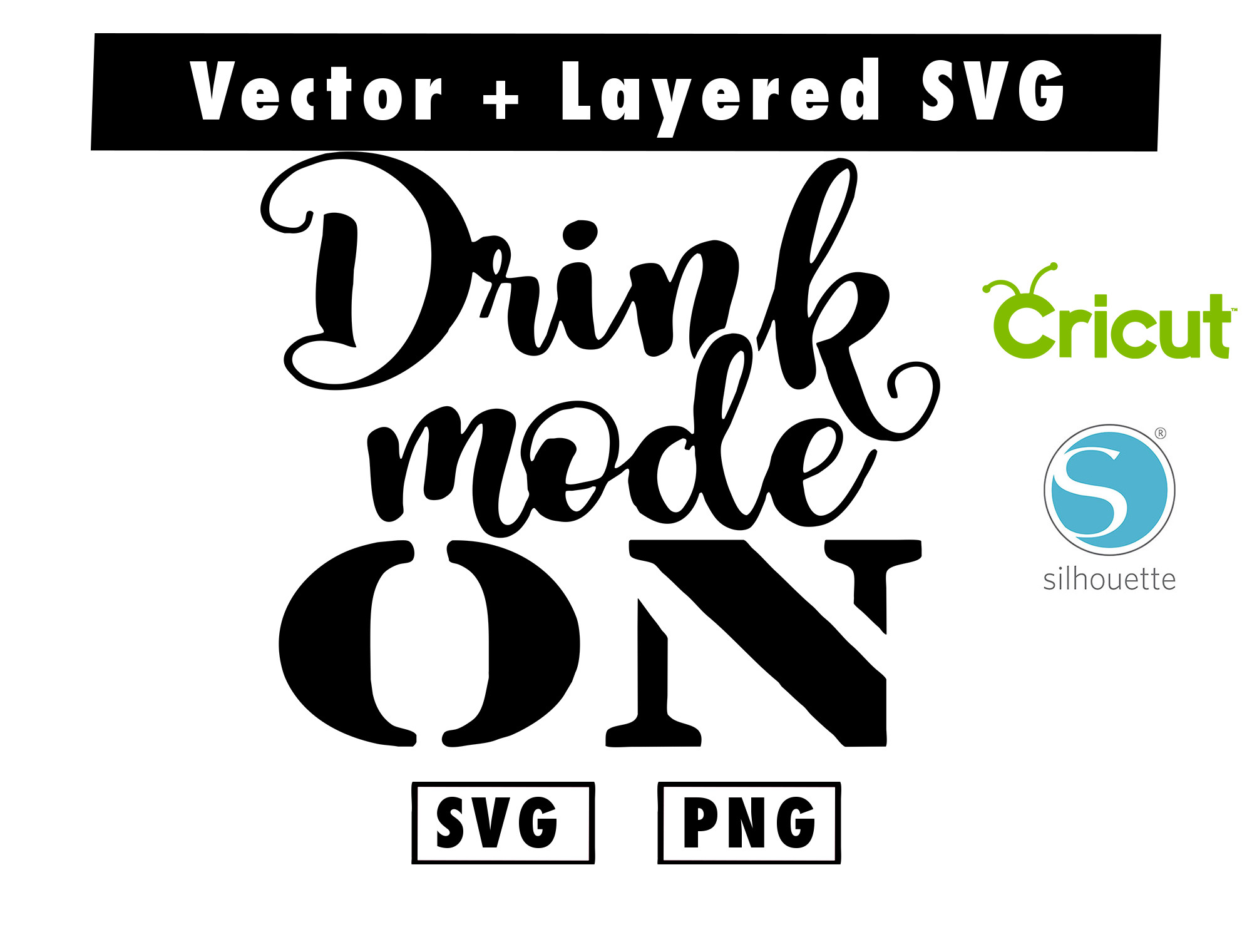 Drink mode ON svg & png files for cricut machine , anime svg | Inspire ...