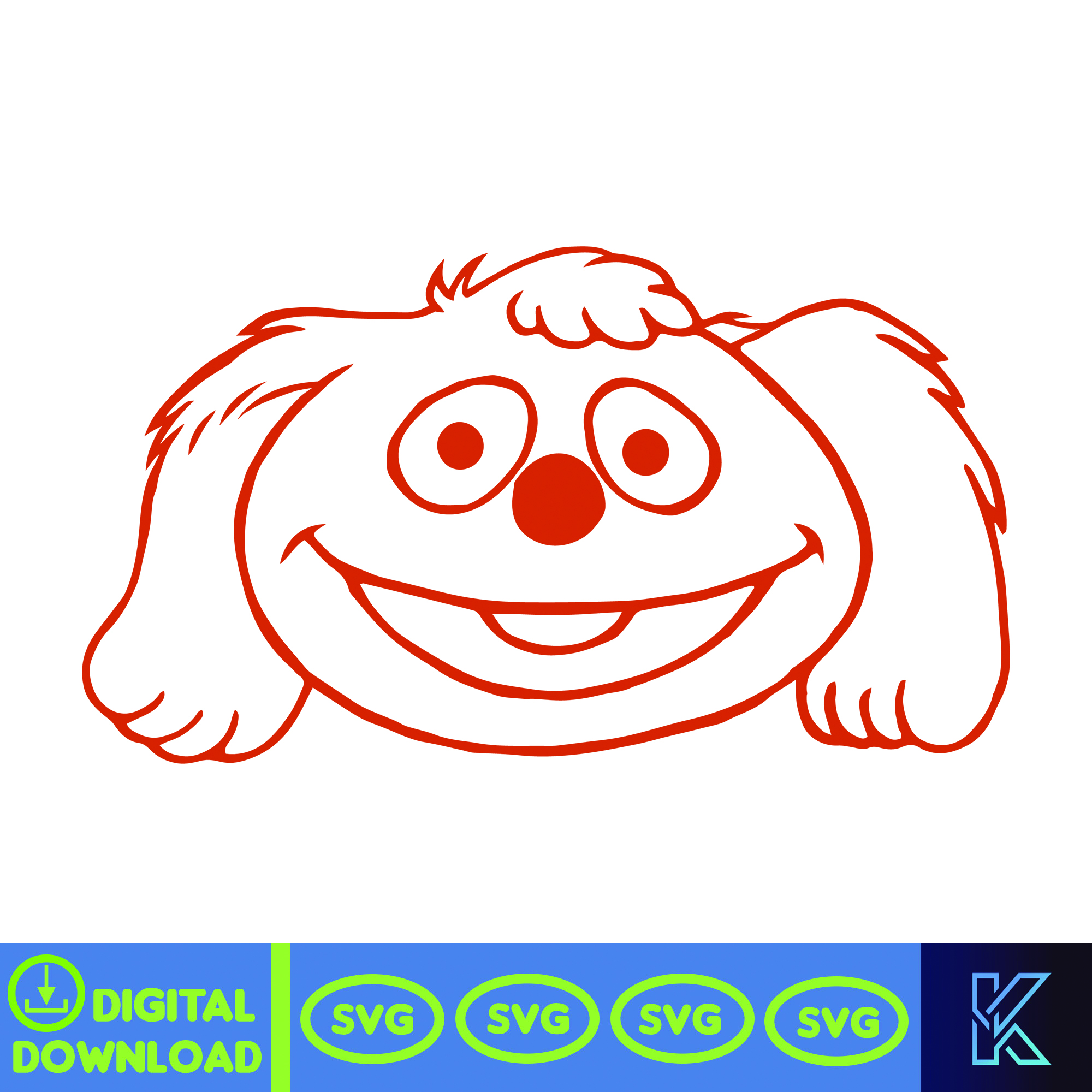 Muppets SVG, Digital download, SVG, PNG, Design, Clipart, Cr - Inspire ...