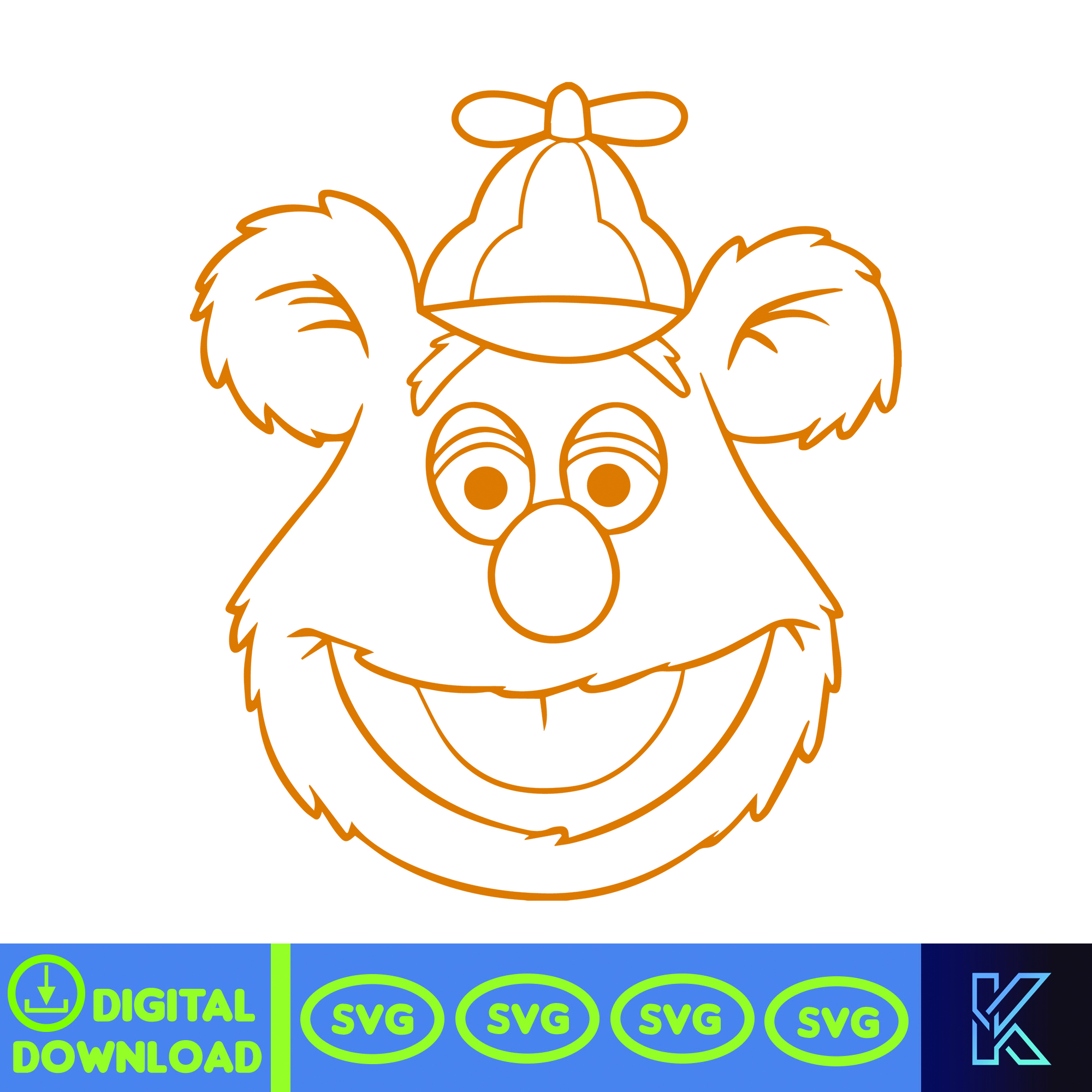 Muppets SVG, Digital download, SVG, PNG, Design, Clipart, Cr - Inspire ...
