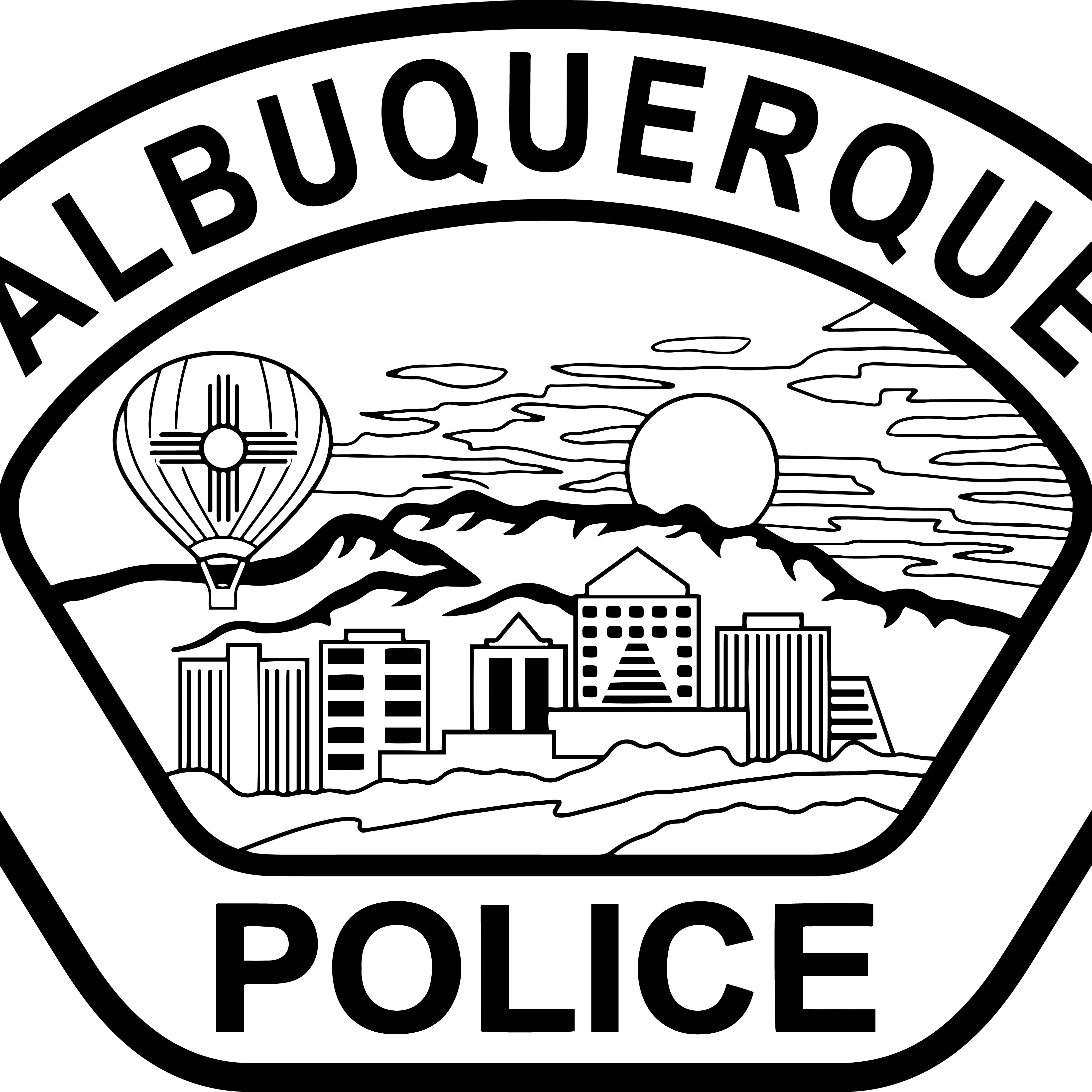 Albuquerque NM PD Patch Black white vector outline or line a | Inspire ...