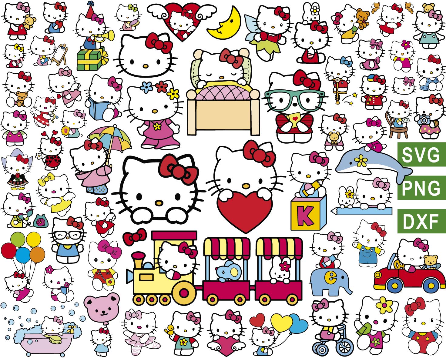 Hello Kitty Svg Hello Kitty Birthday Svg Hello Kitty Princ Inspire Uplift