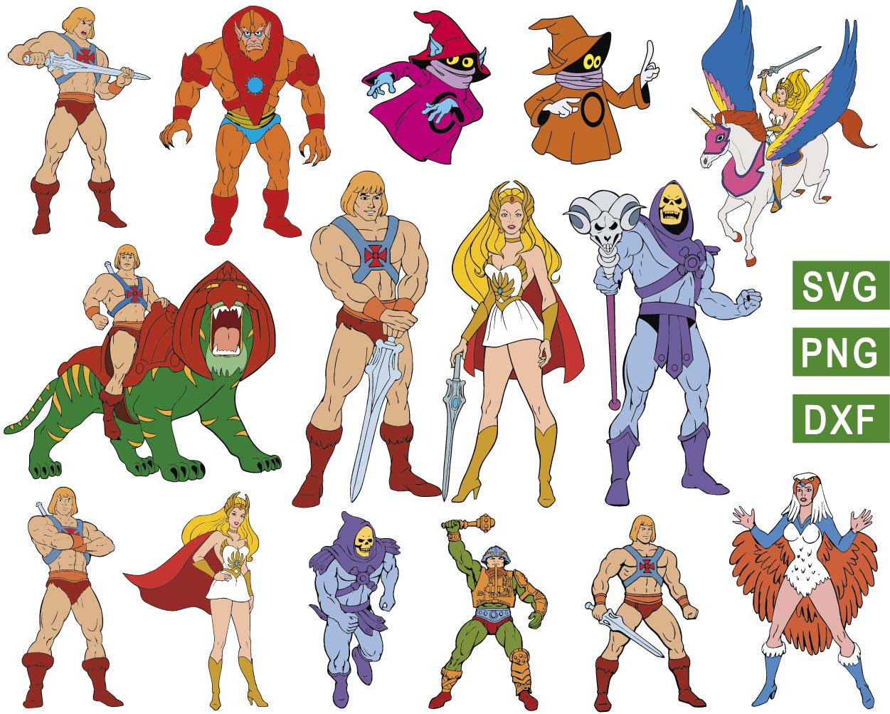 He-Man svg, Masters of the Universe svg, He-Man and She-Ra s | Inspire ...