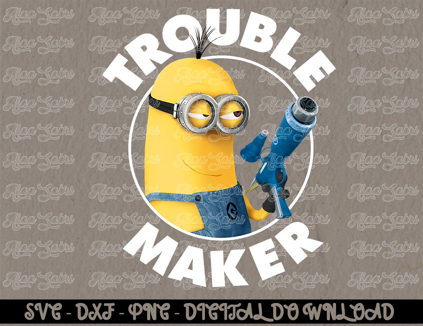 Despicable Me Minions Kevin Trouble Maker Graphic Digital P Inspire Uplift