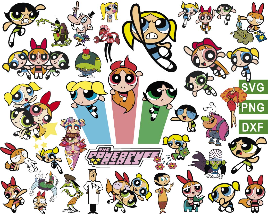 The Powerpuff Girls svg, Powerpuff Girls characters svg, Pow - Inspire ...