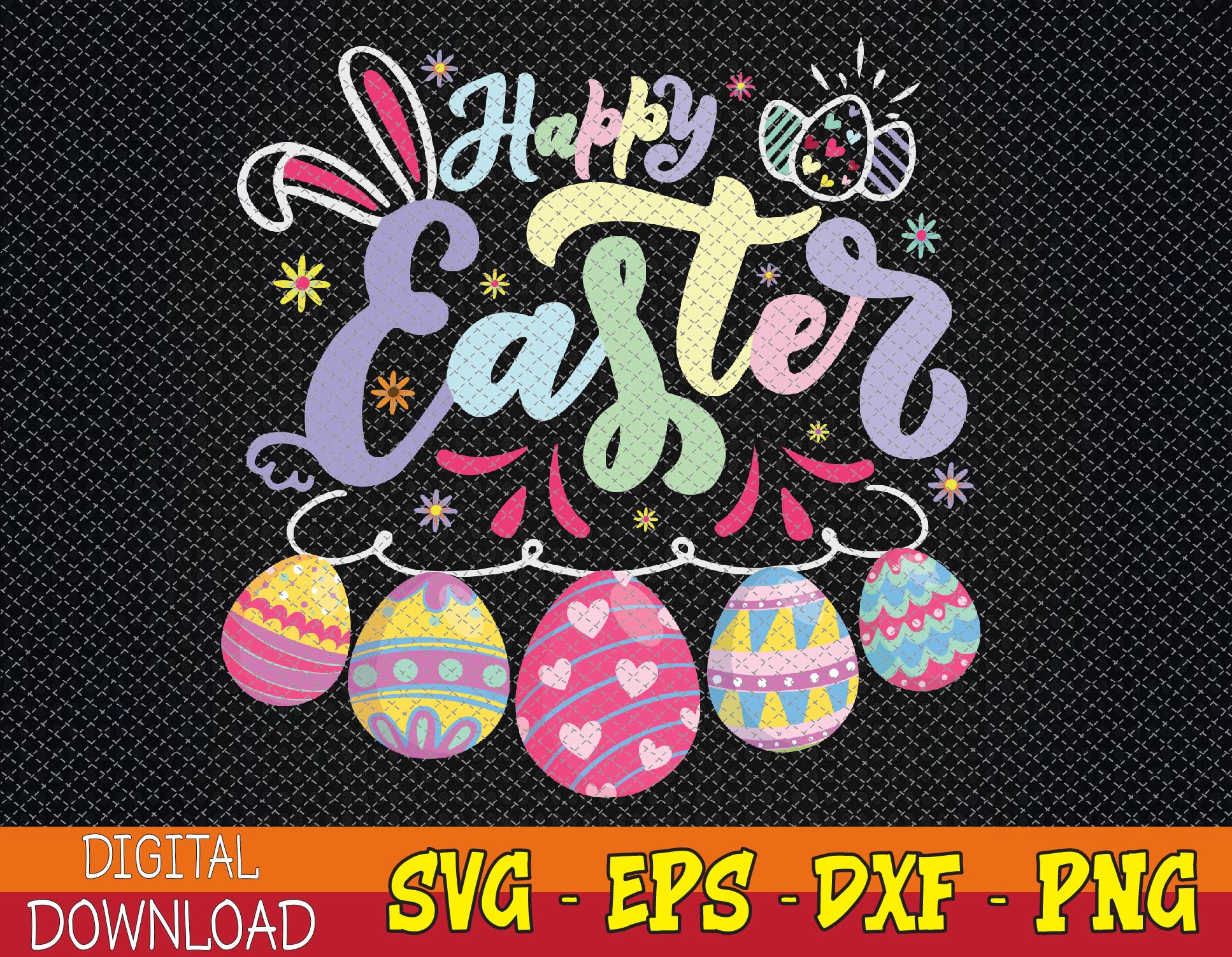 Happy Easter Bunny Spring Easter Egg Hunt Easter Women Svg, | Inspire ...