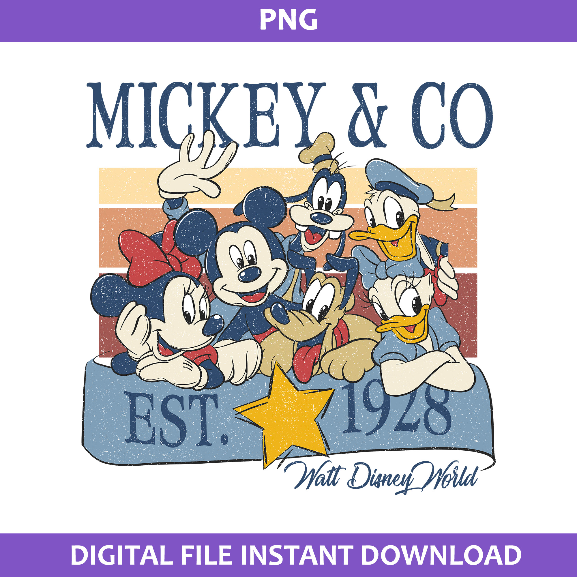 Mickey & Co Est 1928 Png, Disney Fiends Png, Walt Disney Wor | Inspire Uplift