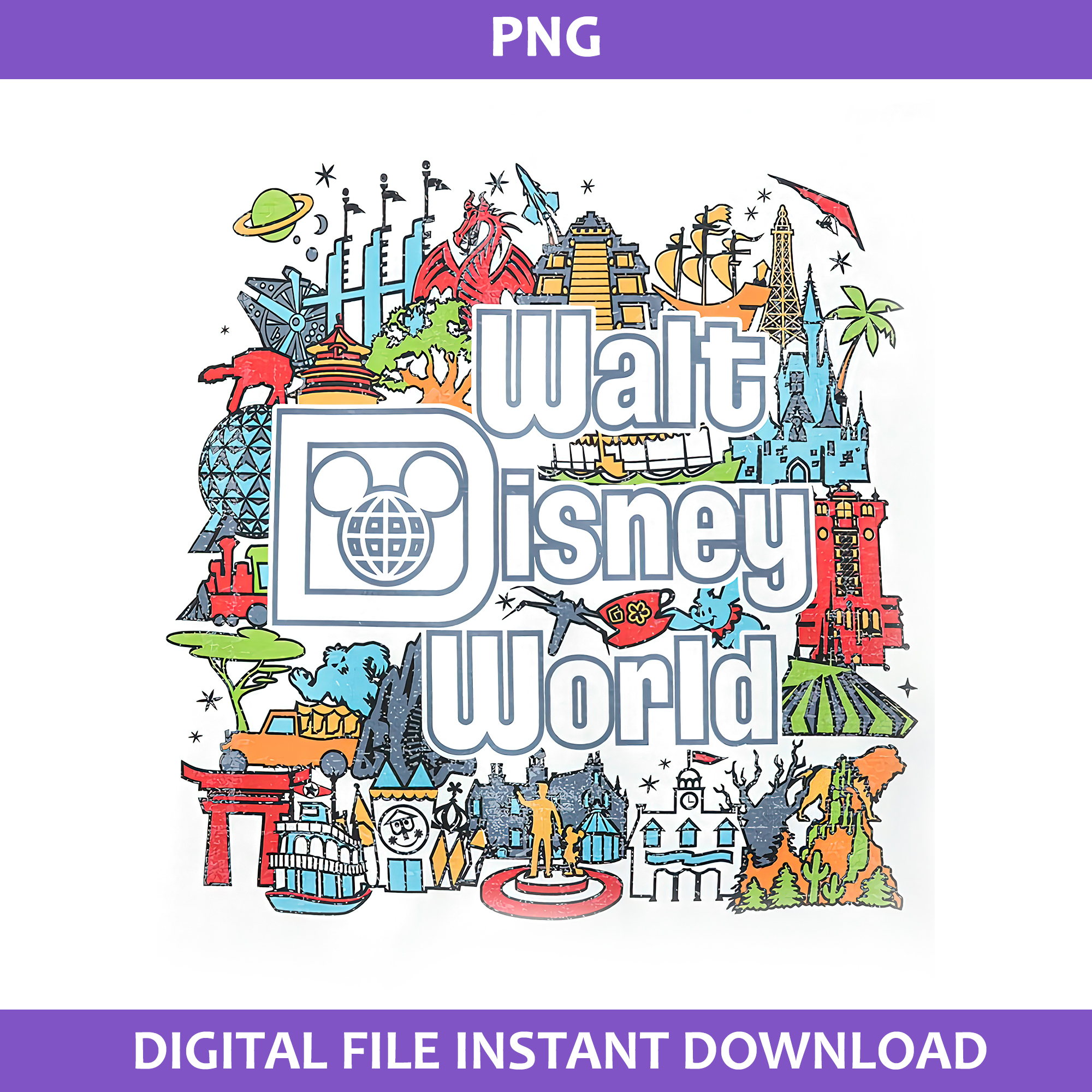 Walt Disney World Png, Disney World Png, Magic Kingdoms Png, | Inspire ...
