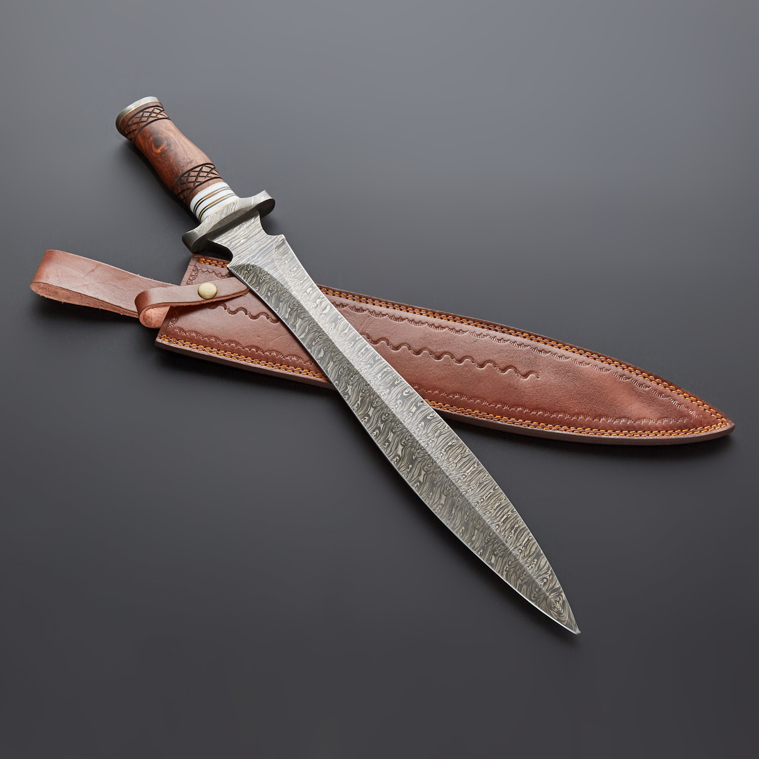 Damascus steel big dagger knife, wedding gift swords, hand | Inspire Uplift