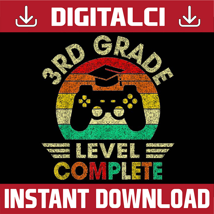 3rd Grade Graduation Level Complete Video Games Boy Kids Las | Inspire ...