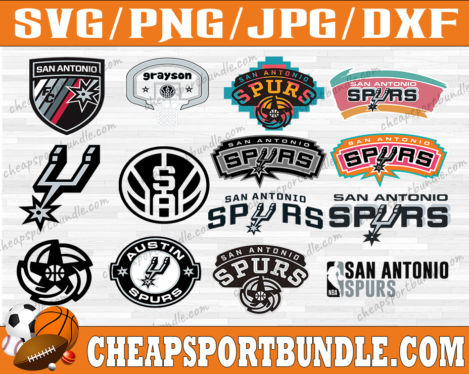 Bundle 14 Files San Antonio Spurs Basketball Team SVG, San A | Inspire ...