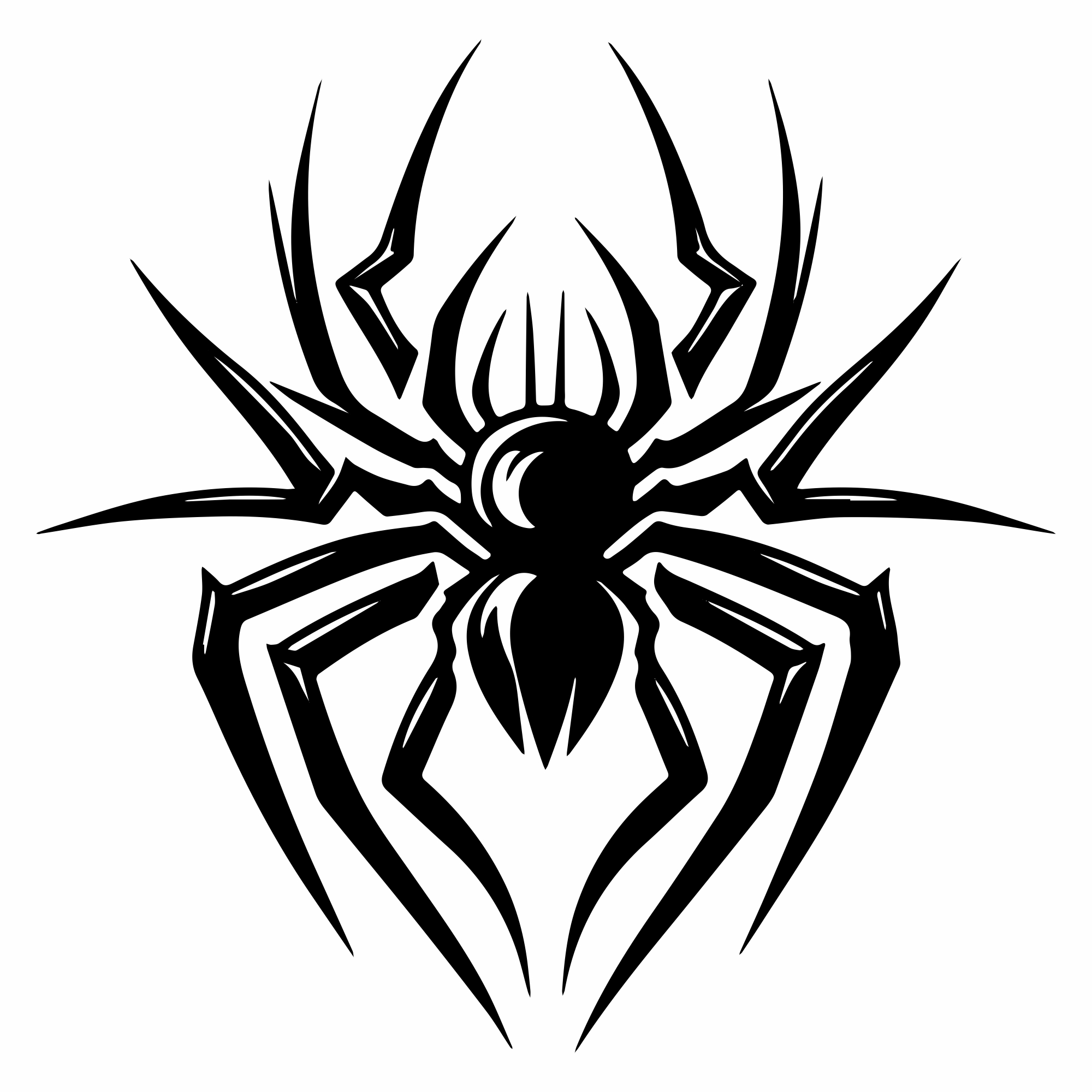 Tribal Spider Web Design