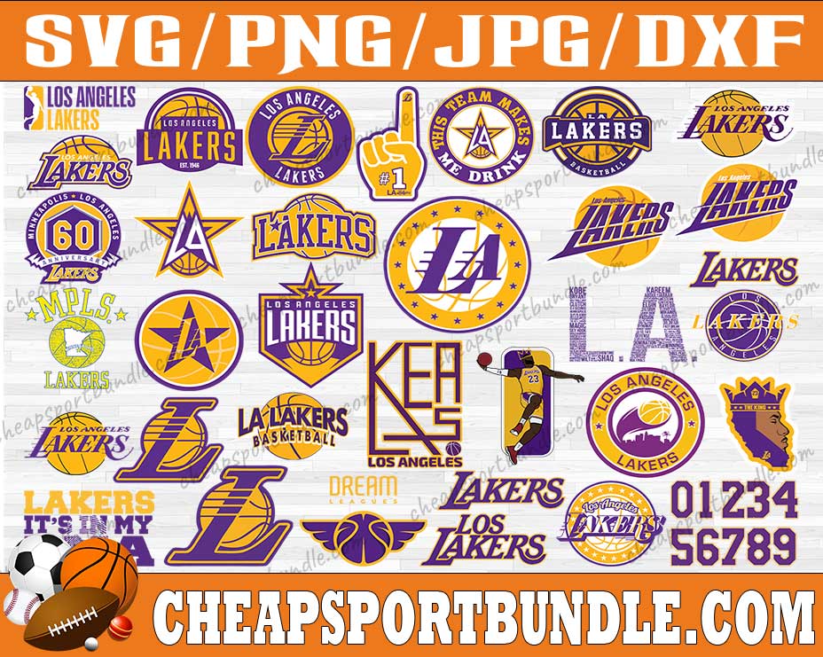 Bundle 34 Files Lakers Baseball Team SVG, Lakers svg, NBA Te | Inspire ...