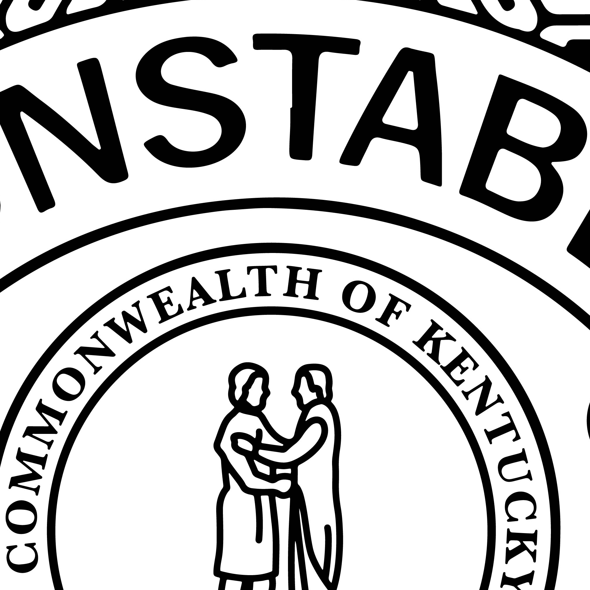 Butler County TN Constable Badge Black white vector outline | Inspire ...