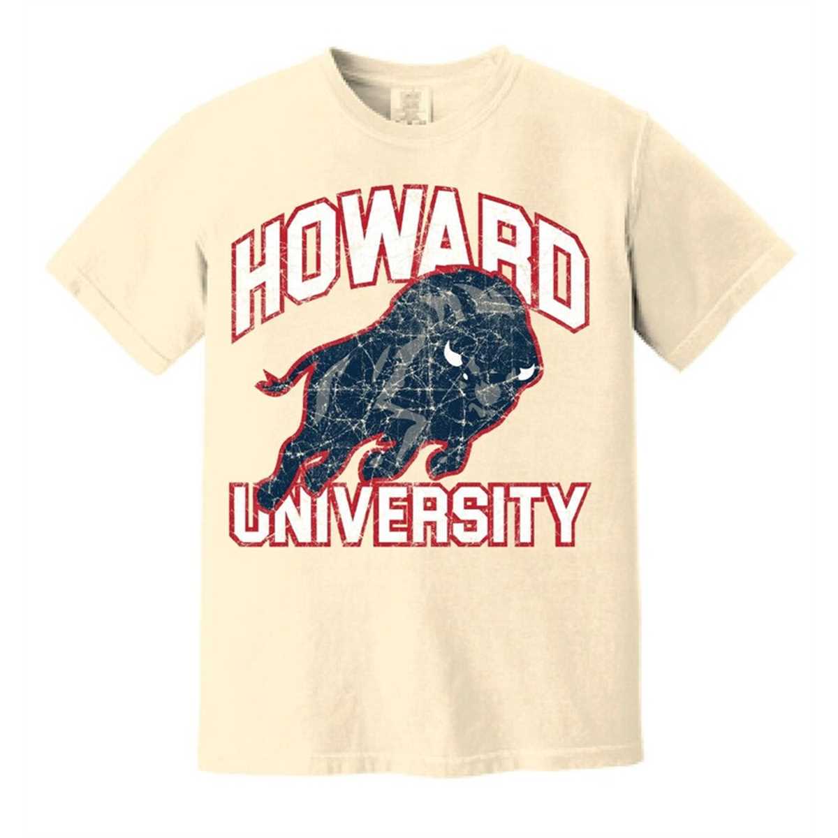 Howard University Vintage Style Bison T-shirt | Inspire Uplift