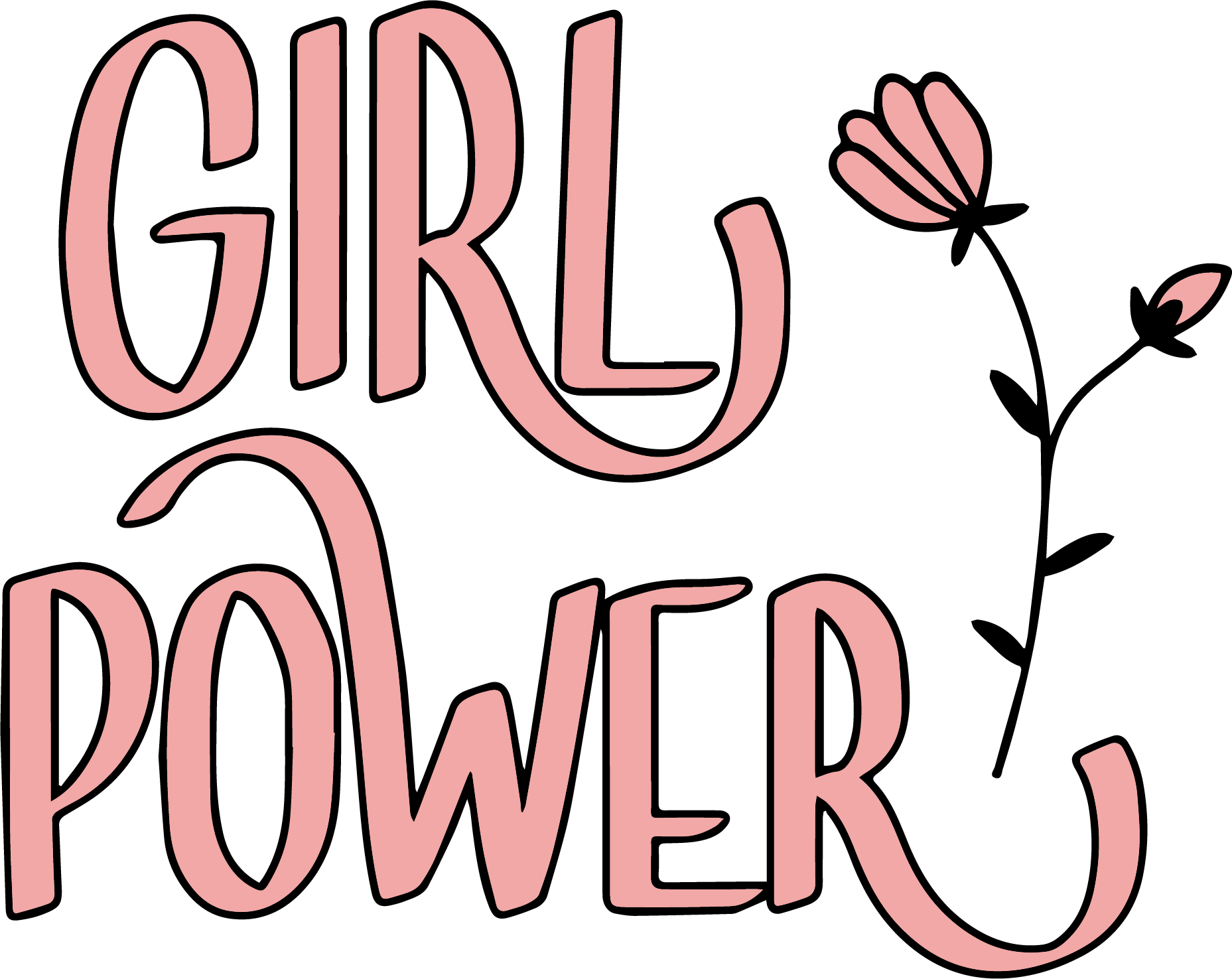 Girl Power Flower Svg Cut File Girl Boss Cut File Cricut Inspire