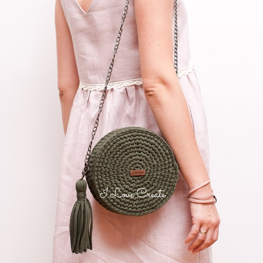 Crochet pattern Video tutorial Circle bag PDF pattern Croch | Inspire ...