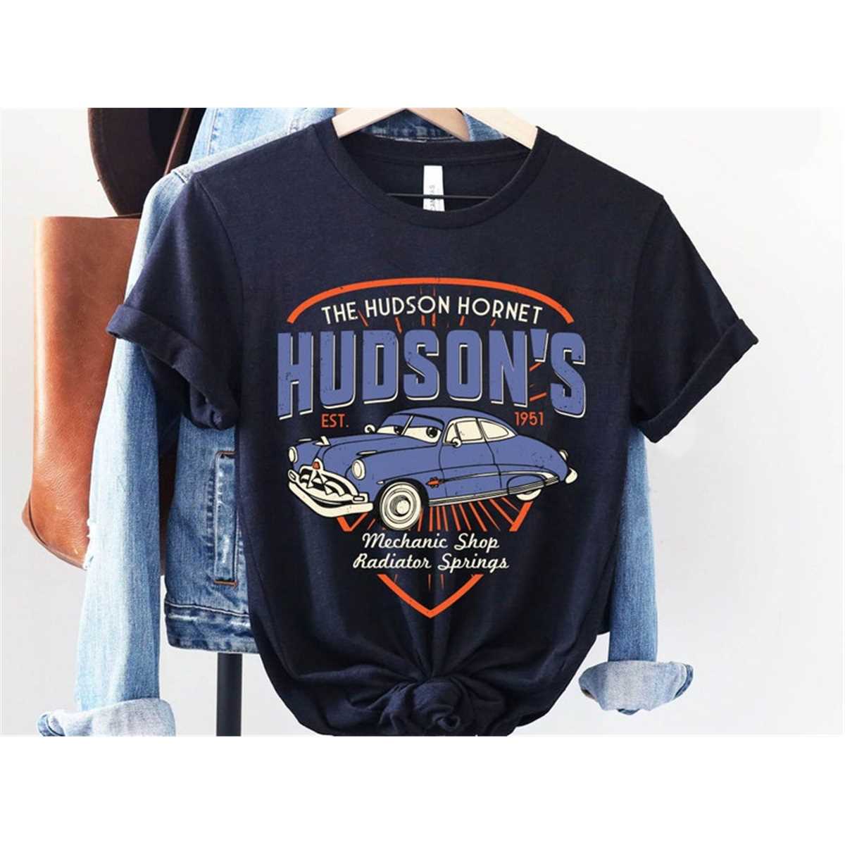 Retro Doc Hudson Hornet Hudson's Mechanic Shop Shirt / Disne - Inspire ...