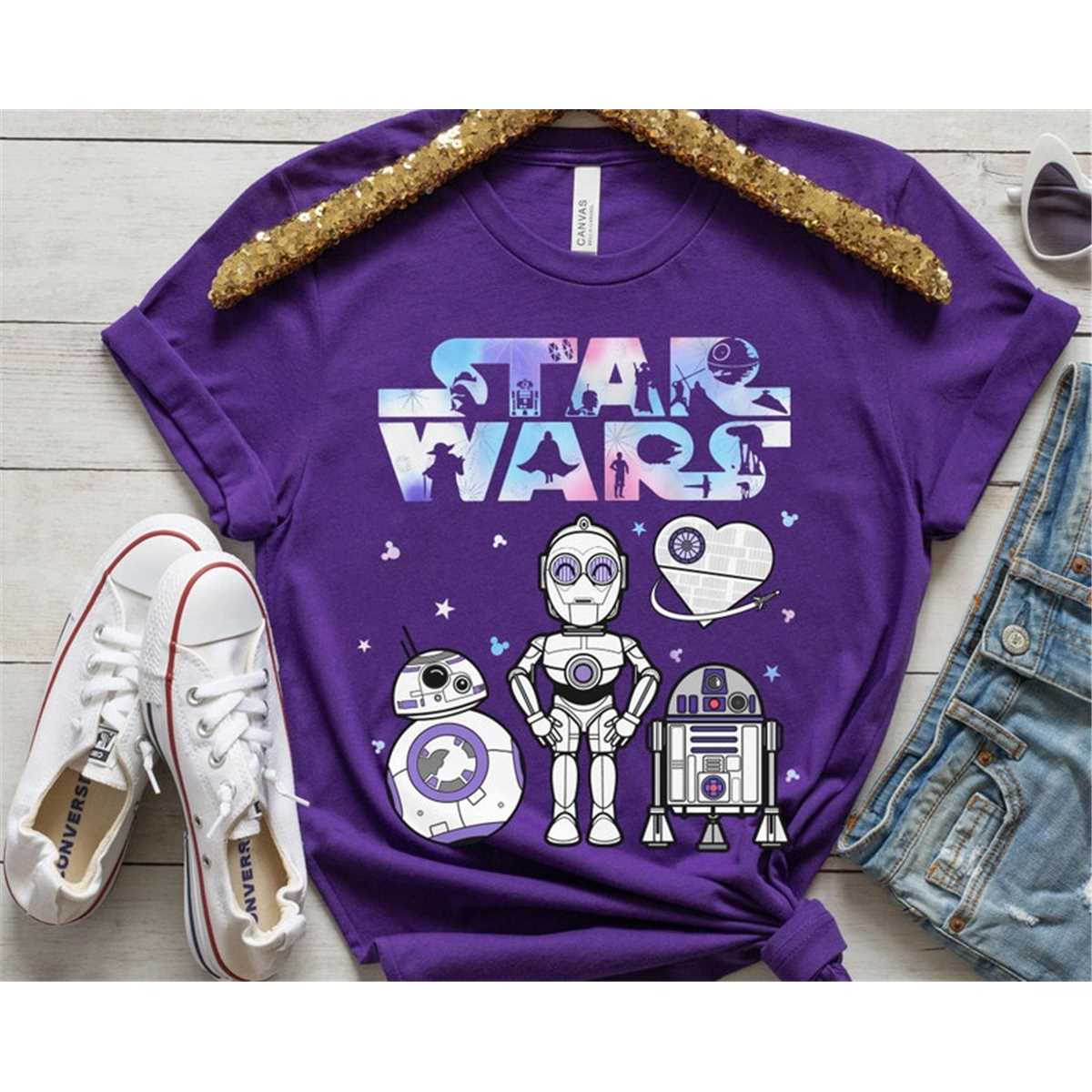 R2-D2 Bb8 C3P0 Disney 100 Years Of Wonder Shirt / Star Wars | Inspire ...