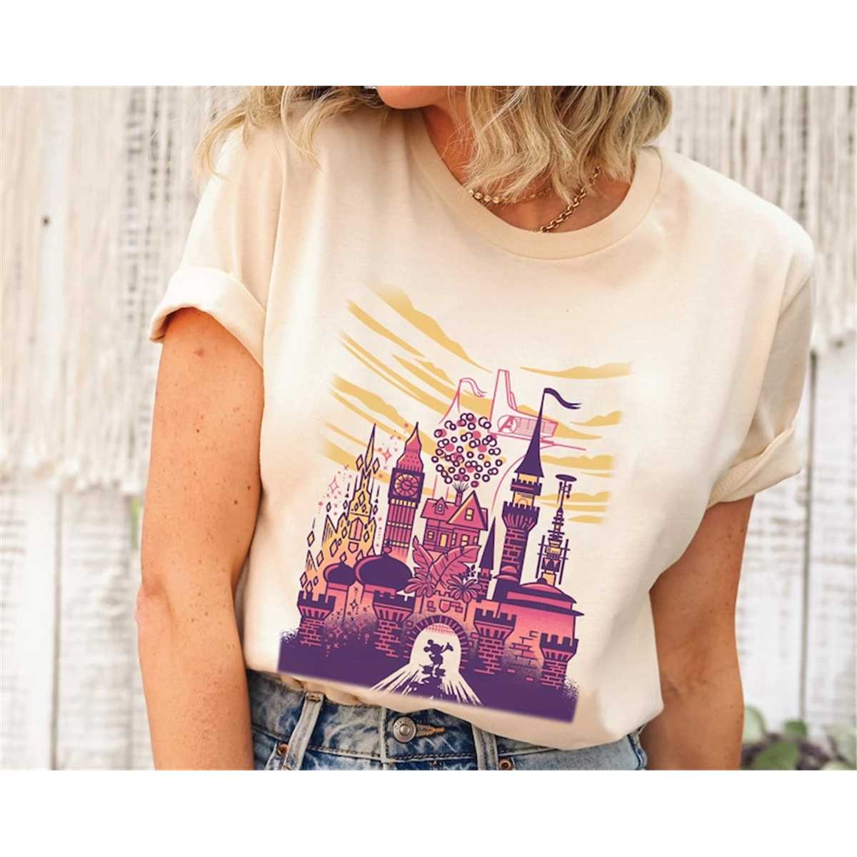 Retro Mickey Mouse And Cinderella Castle Disney 100 Years Of | Inspire ...
