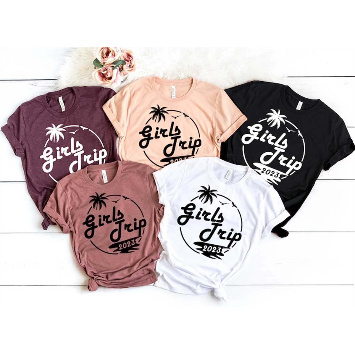 Girl's Trip 2023 Shirt, Custom Trip Shirt, Girls Trip Shirts | Inspire Uplift