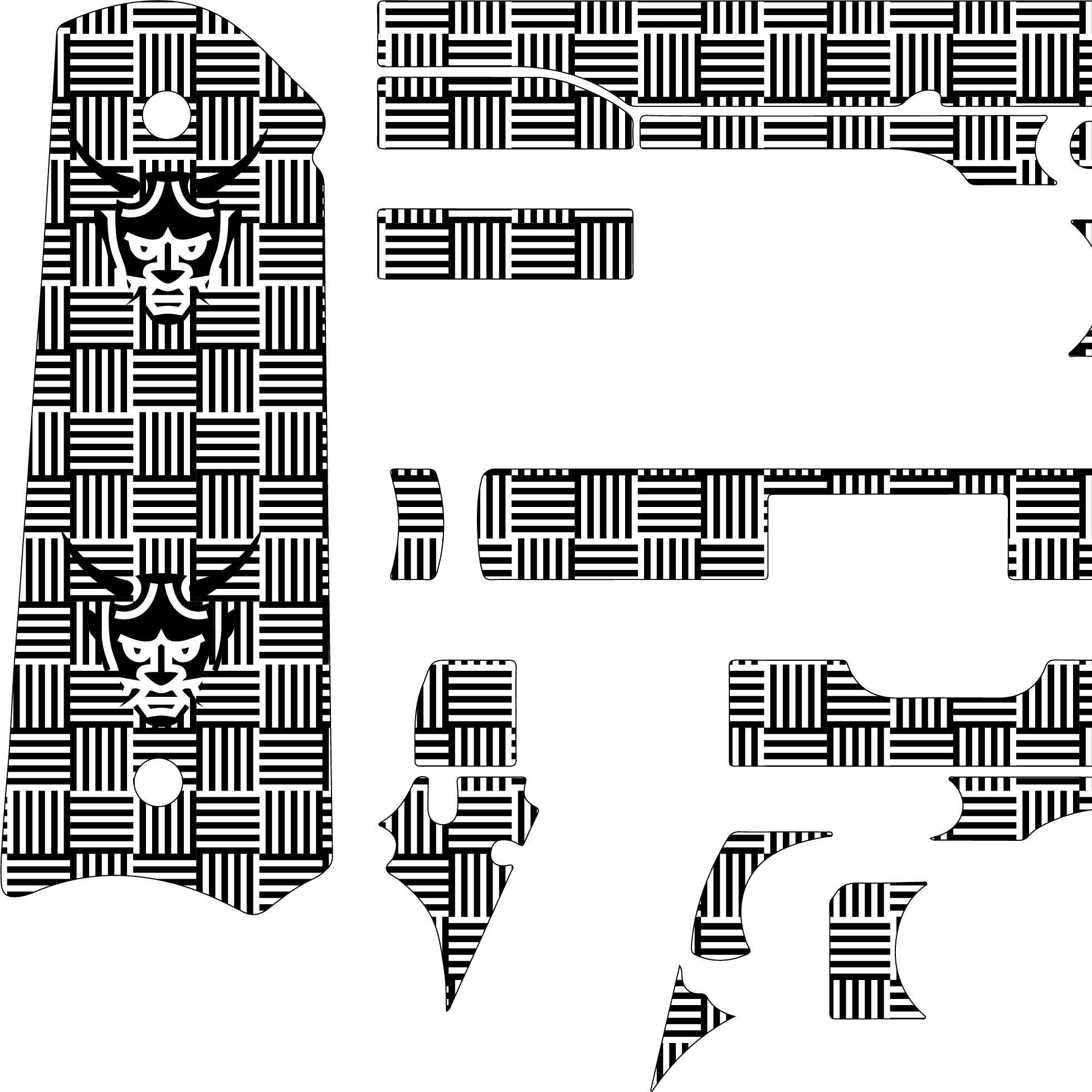 Colt 1911 all parts SVG engraving vector pattern no 3 for la | Inspire ...