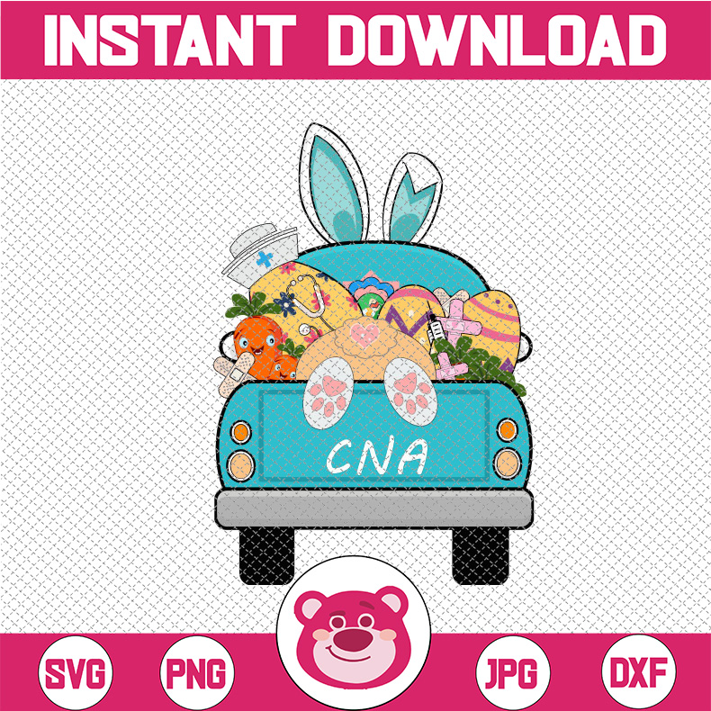 Easter png, Easter Truck PNG, CNA png, Easter bunny sublimat | Inspire ...