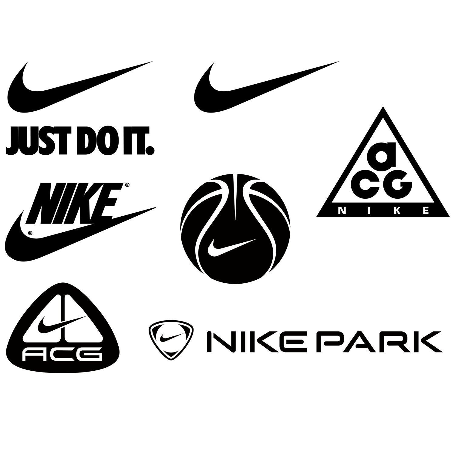 Nike Logo Brand Bundle Svg, Fashion Brand Svg, Silhouette Sv | Inspire ...