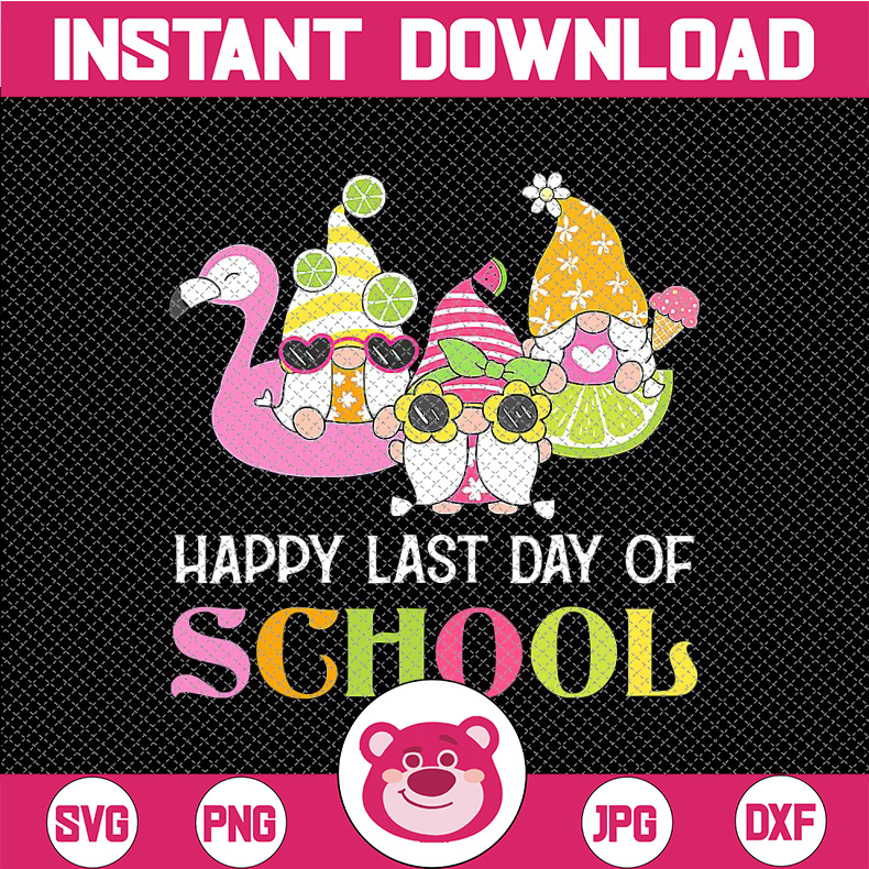 Happy Last Day Of School Teacher Student Graduation Gnomes P - Inspire ...