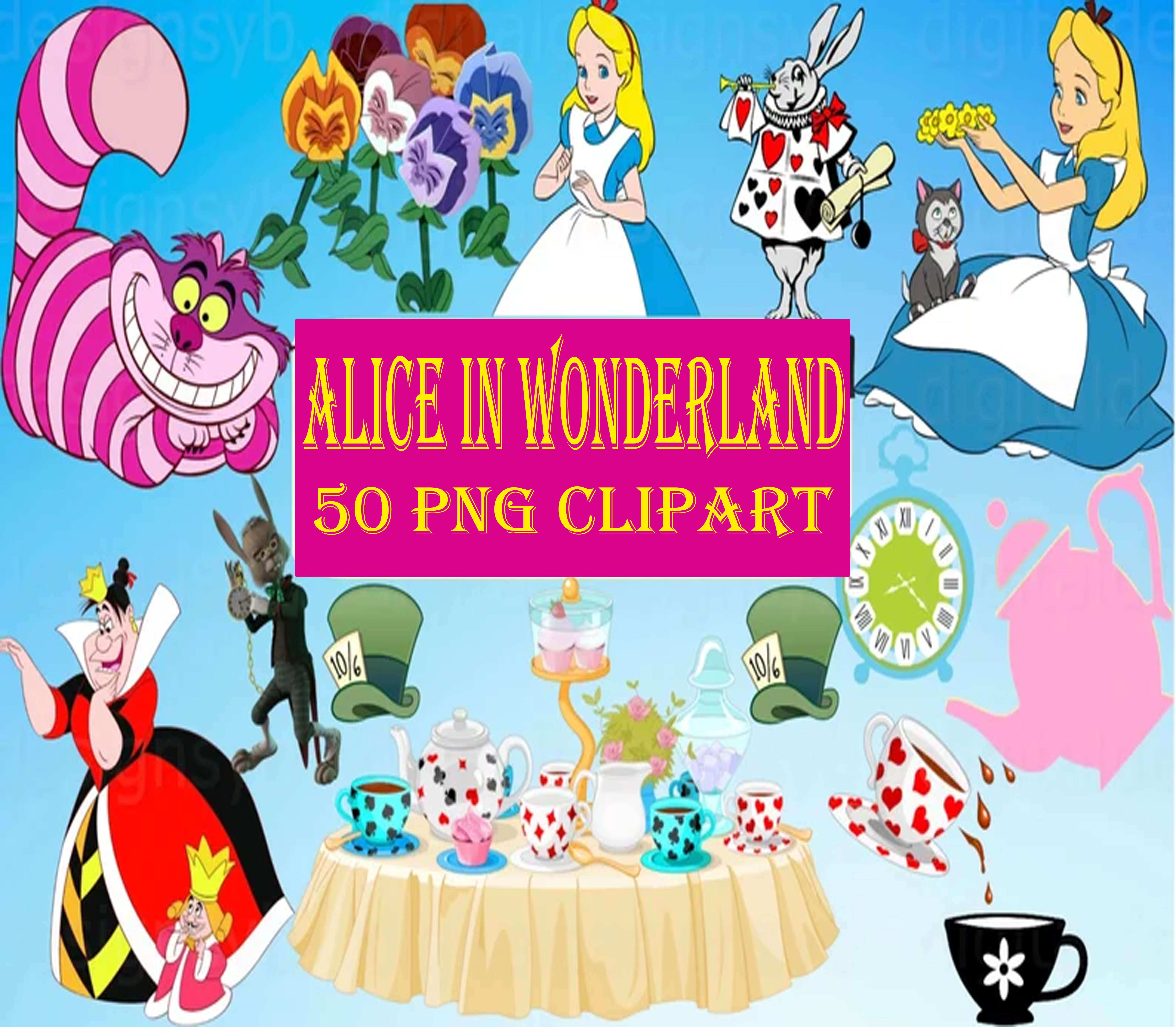 Alice In Wonderland Clipart Png