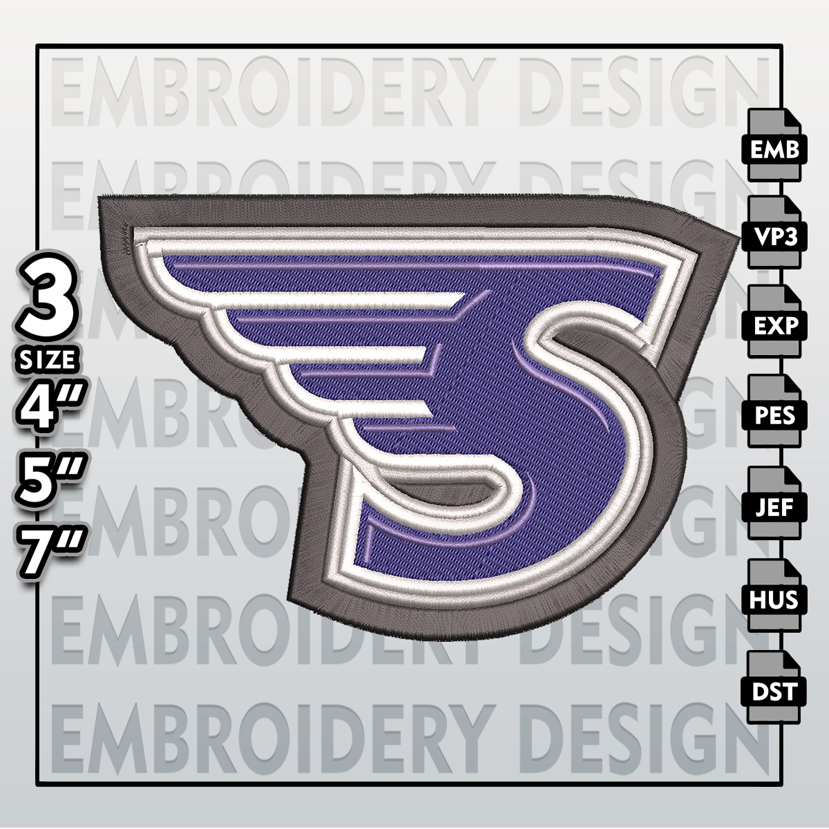 Stonehill Skyhawks Embroidery Designs, NCAA Logo Embroidery | Inspire ...
