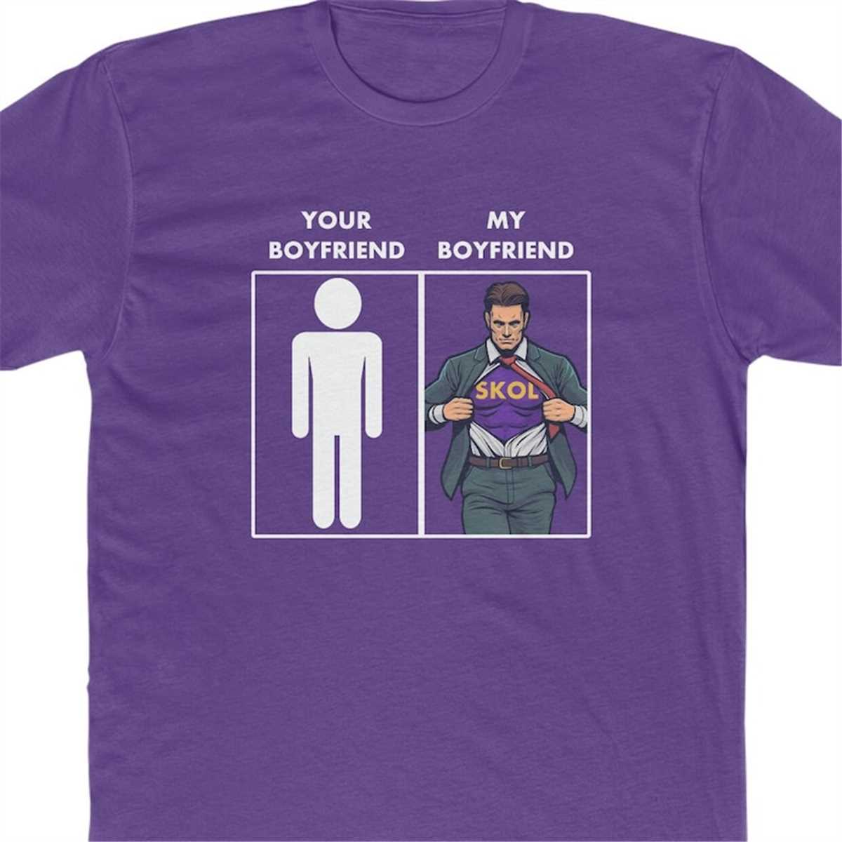 Your boyfriend My Boyfriend Men's Cotton Crew Tee - Inspire Uplift