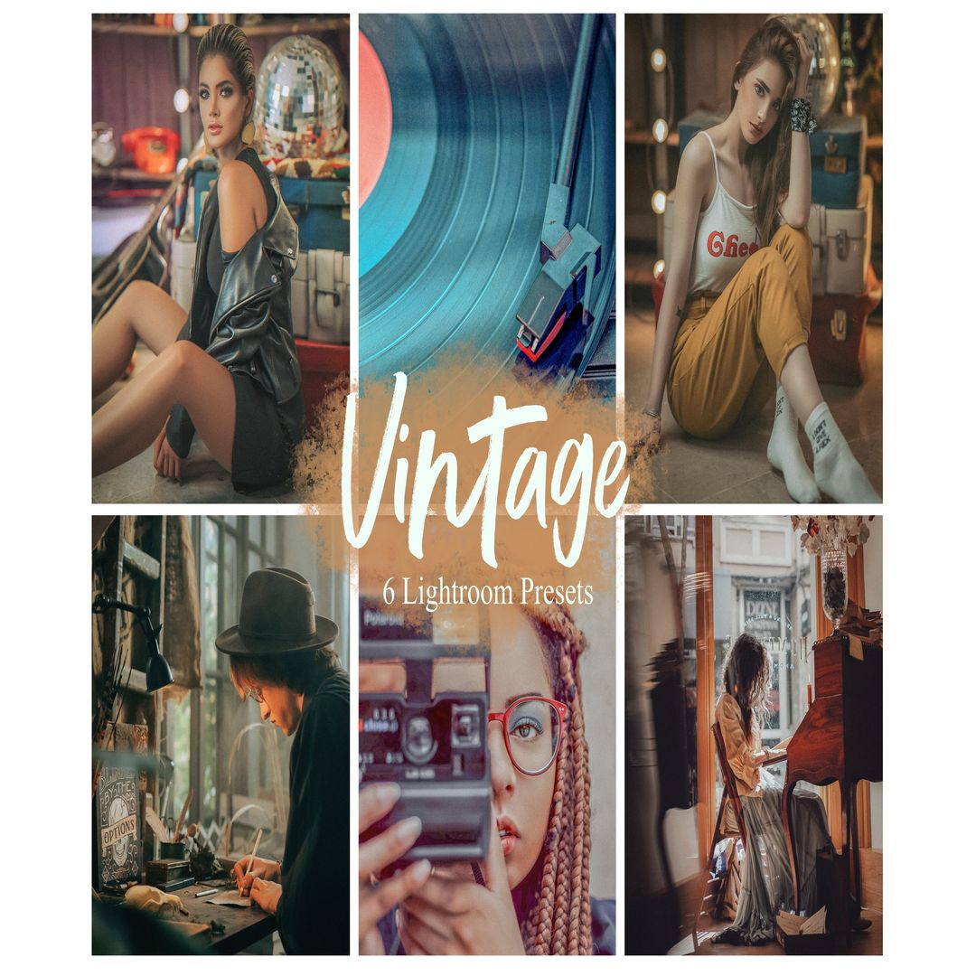 6 VINTAGE Lightroom Mobile & Desktop Preset , Retro Preset , | Inspire ...