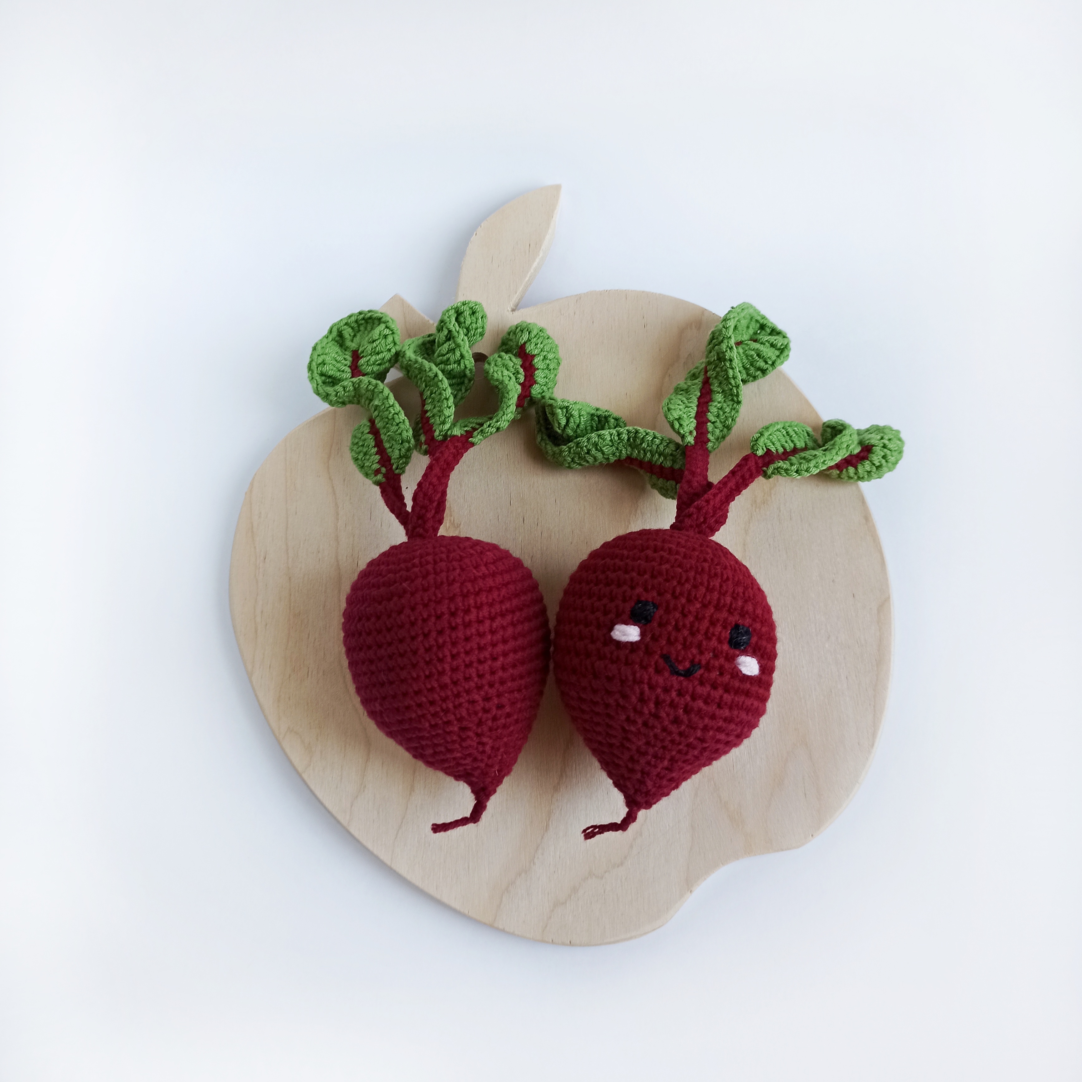 Crochet beet toy-1pcs, fake food, crochet baby rattle, beet | Inspire ...