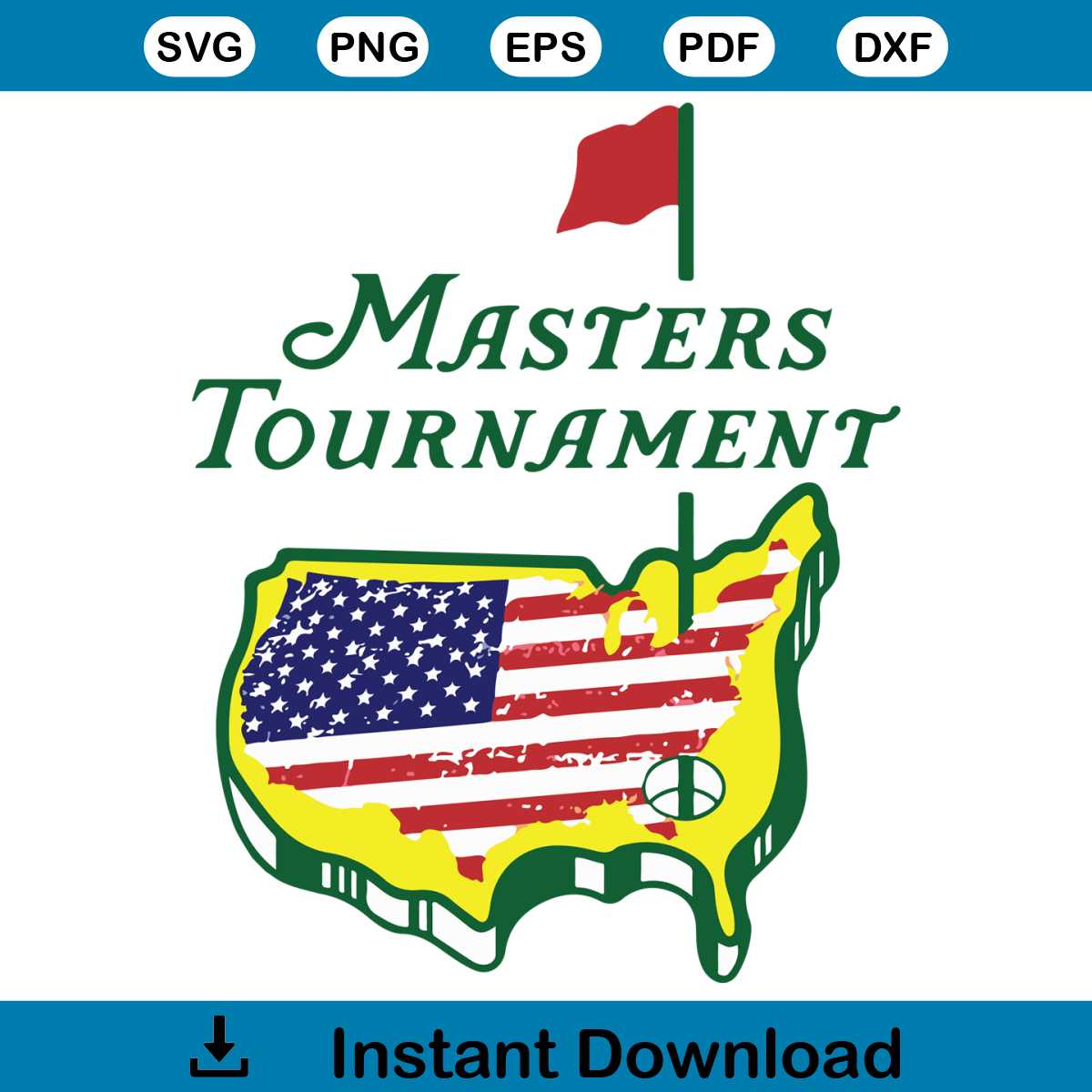 Green Masters Tournament SVG Masters Golf Party SVG Files - Inspire Uplift