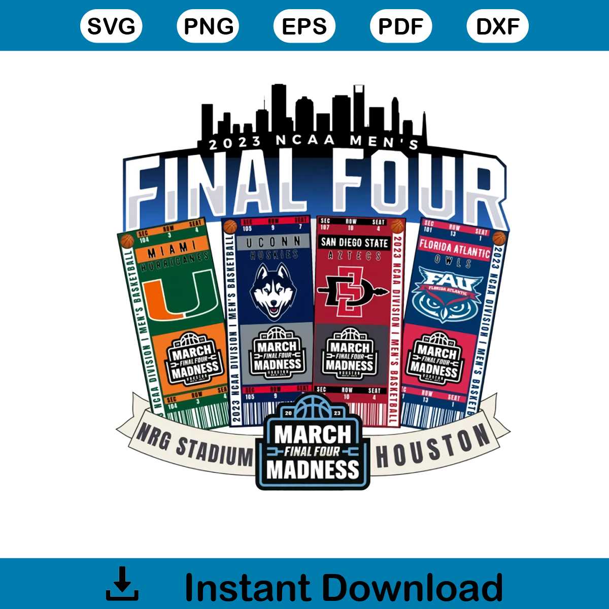 March Madness 2023 SVG Final Four SVG Cricut For Files Desig - Inspire ...