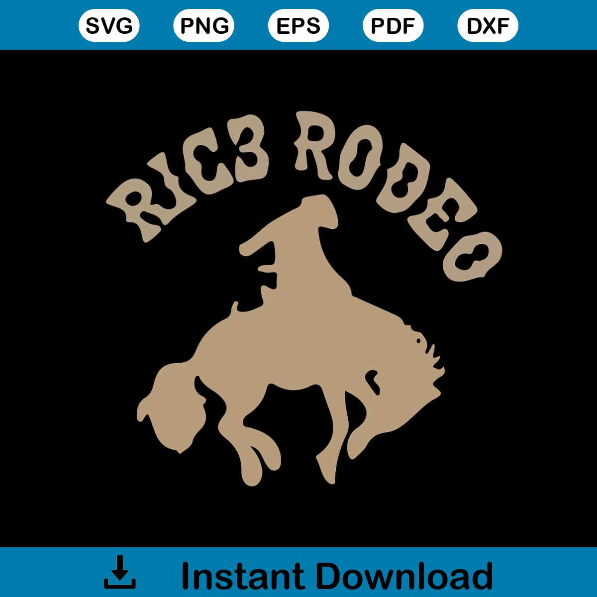 Ride Rodeo SVG Western Country SVG Cricut For Files Design | Inspire Uplift