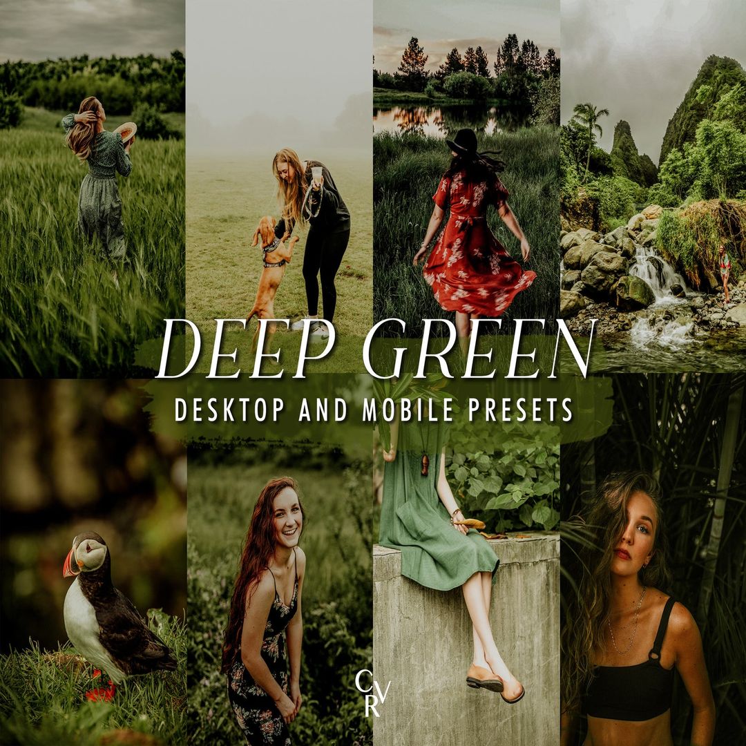 10 Deep Green Lightroom Presets. Desktop And Mobile. 10 Diff | Inspire ...