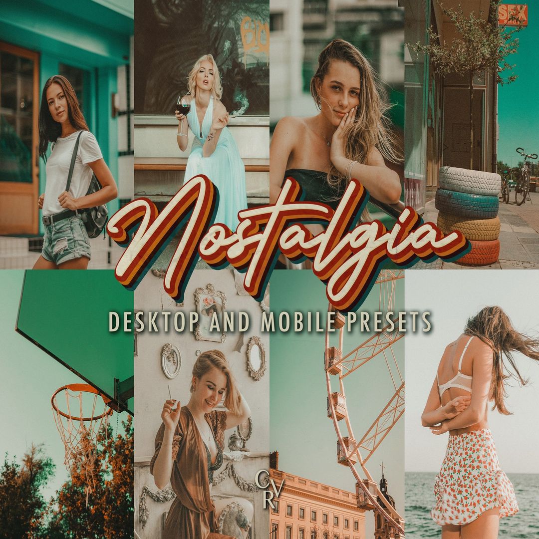 10 Nostalgia Lightroom Presets. Desktop And Mobile. 10 Diffe | Inspire ...