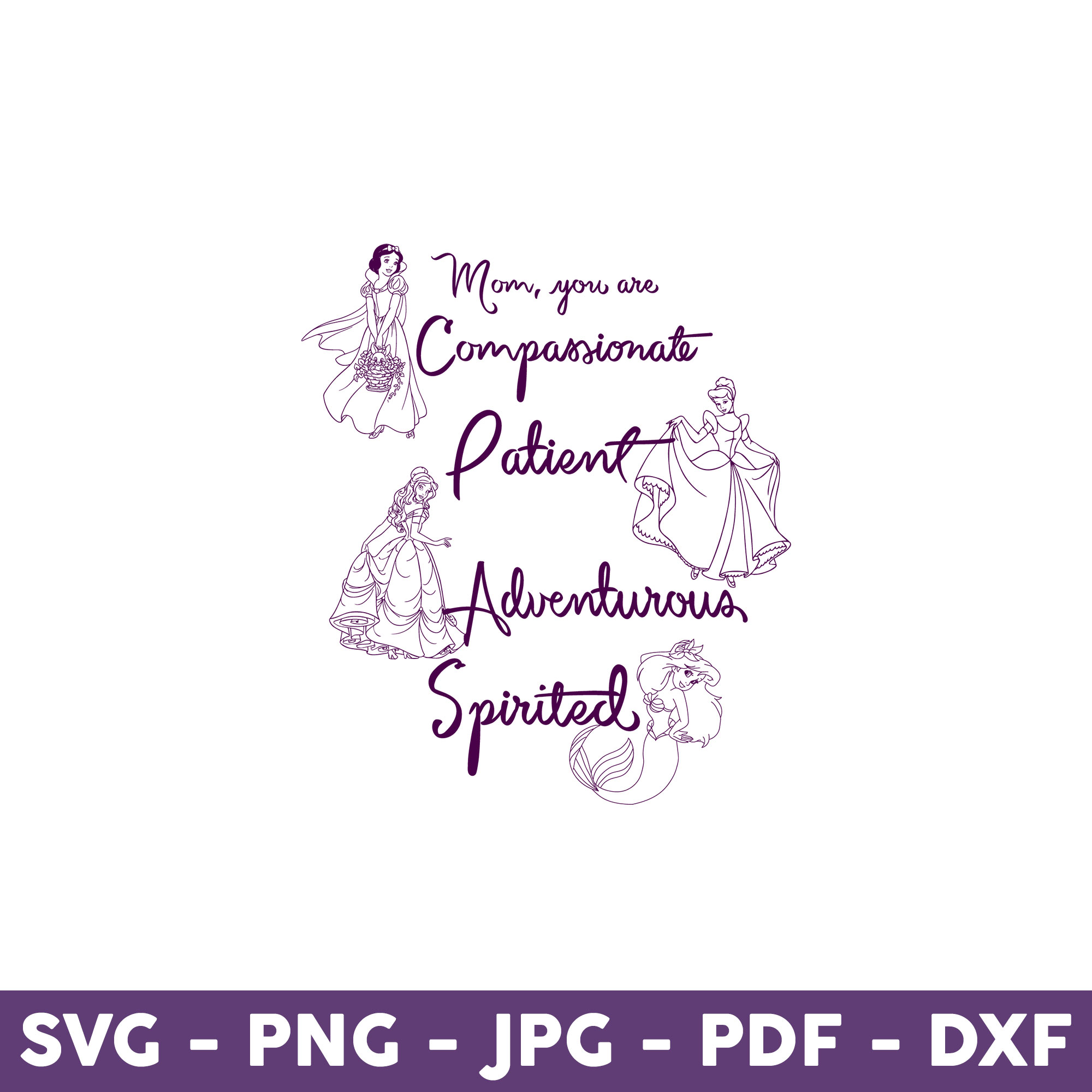 Mom, You Are Compassionate Patient Adventurous Spirited, Dis - Inspire ...